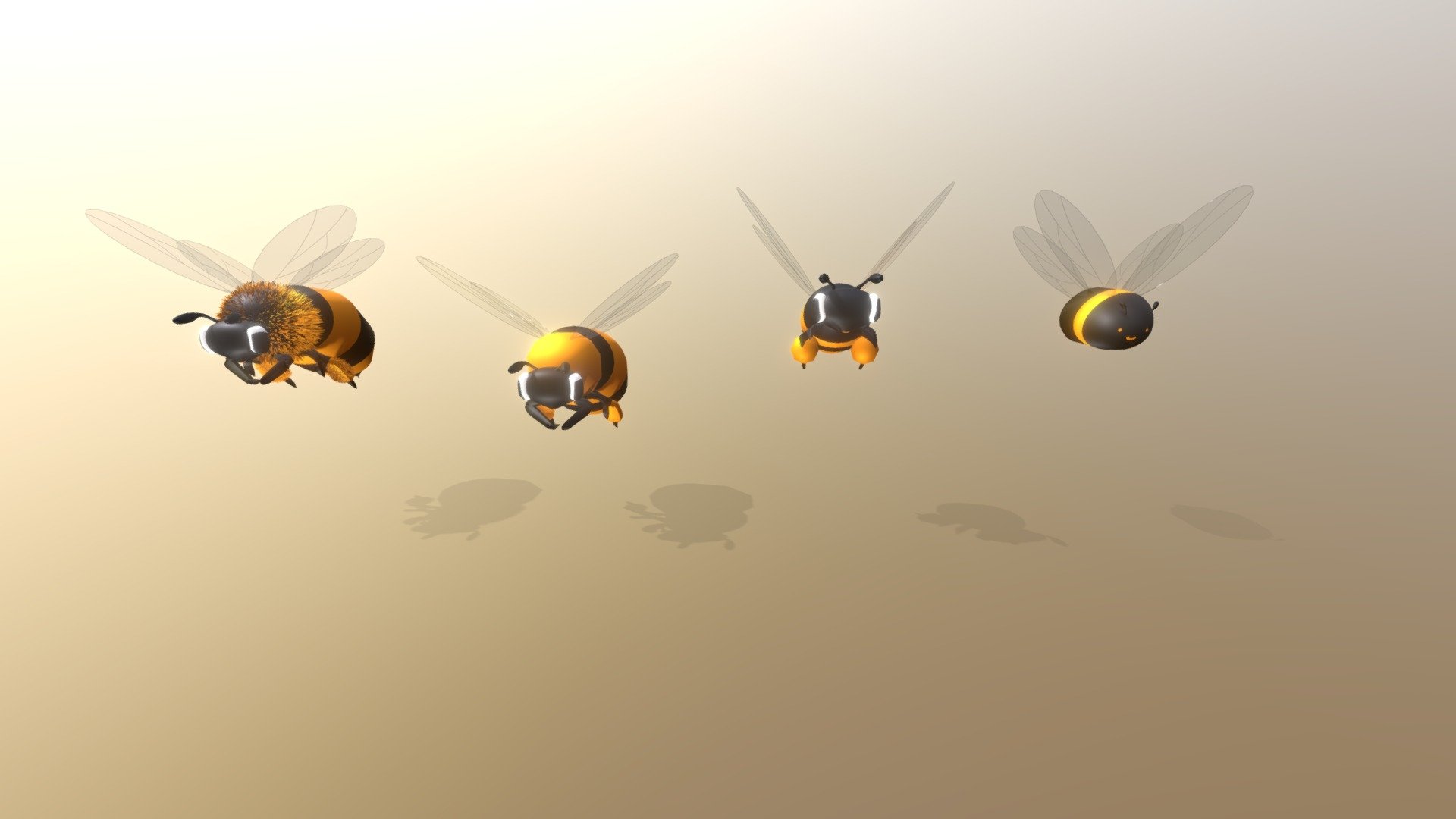 Bee Options - 3D model by jou [076f849] - Sketchfab