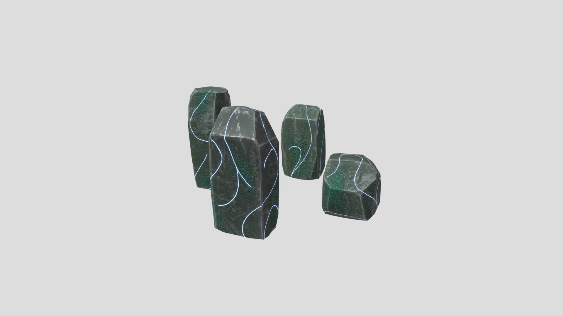 Rocks containing magical energy - 3D model by ArtasticCorner (@artastic ...