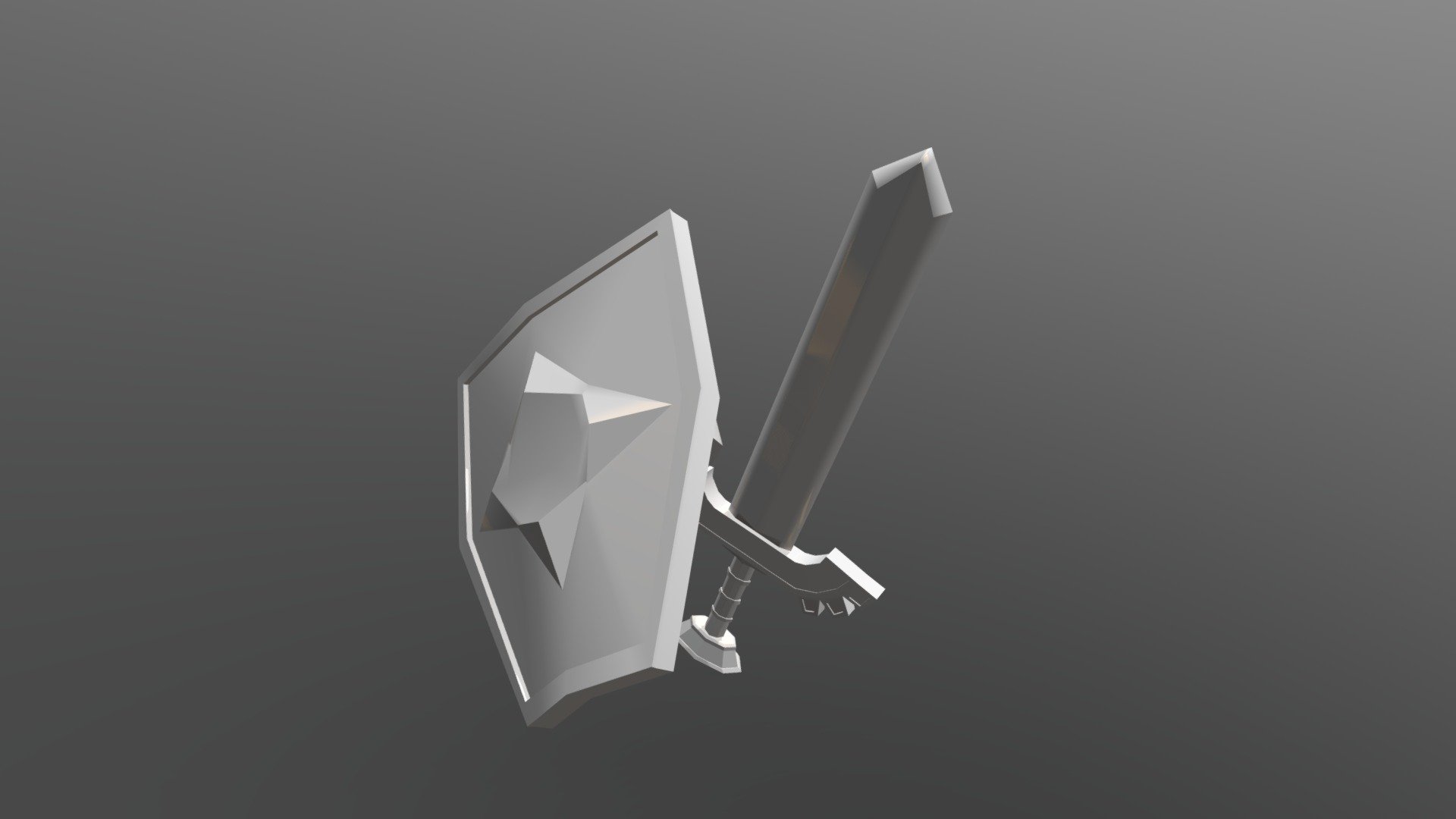 Sword and shield - Download Free 3D model by Sebastian Gerena ...