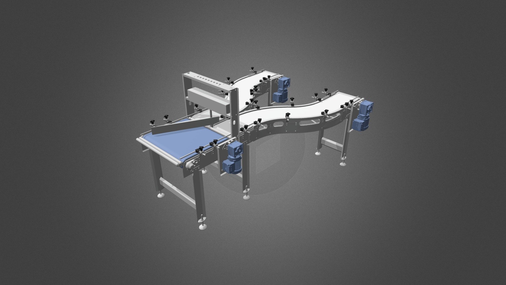 multithreaded conveyor - 3D model by 3D (@rustehno) [0771f52] - Sketchfab