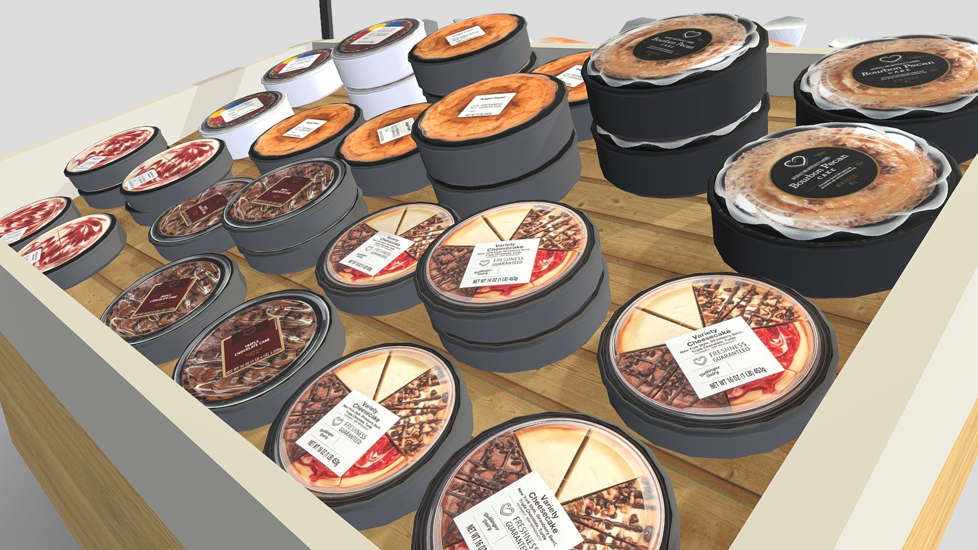 Bakery Bin - Rolls and Cakes - Buy Royalty Free 3D model by MW 3D ...