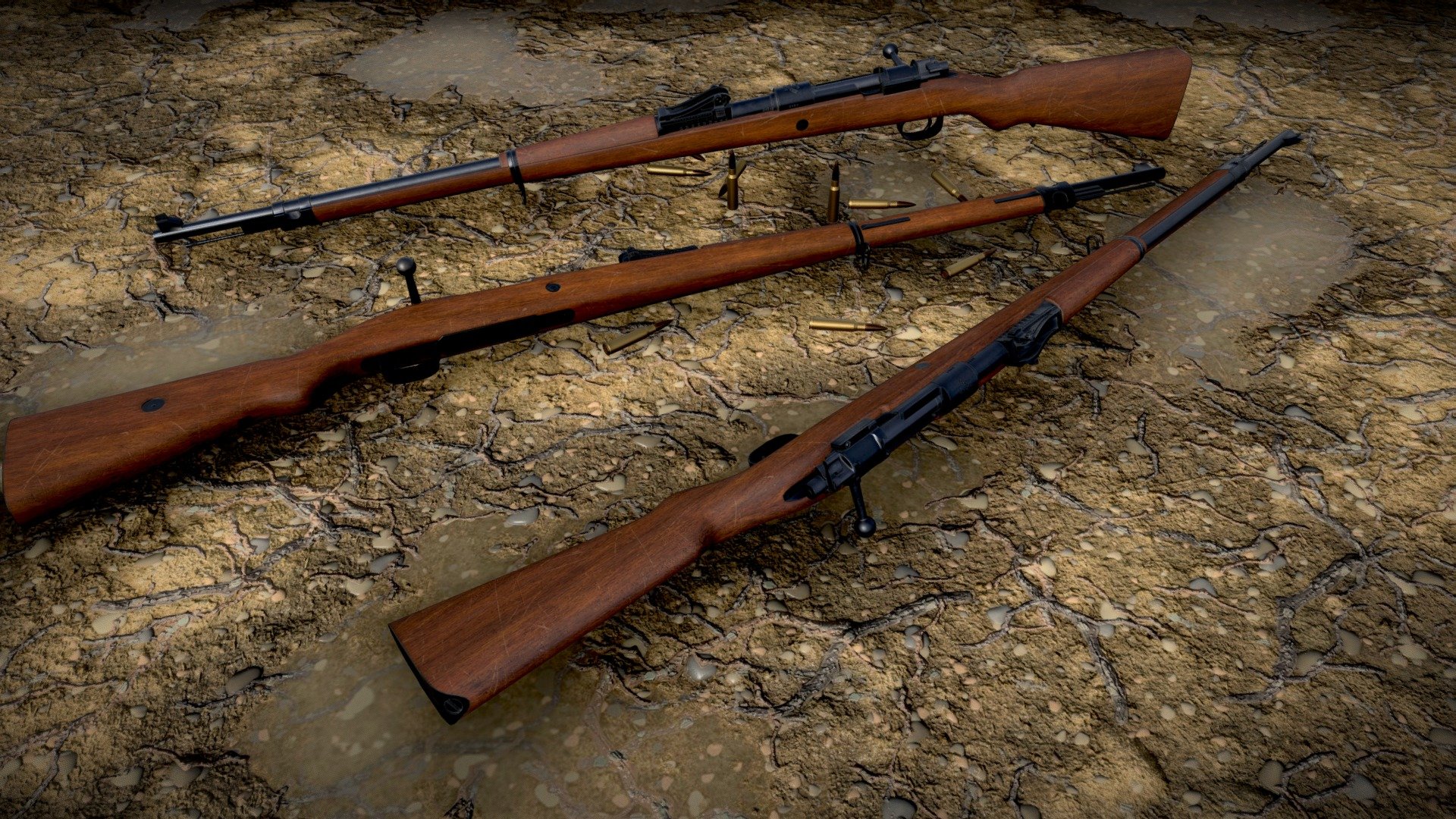 Puška vz.98 (Gewehr 98) - 3D model by Petr.Tlach [0773a19] - Sketchfab