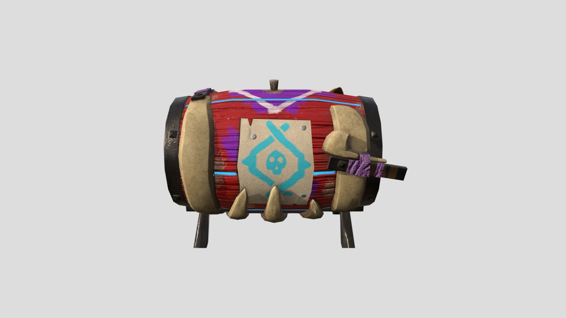 Keg of Ancient Black Powder (Sea of Thieves) - Download Free 3D model ...