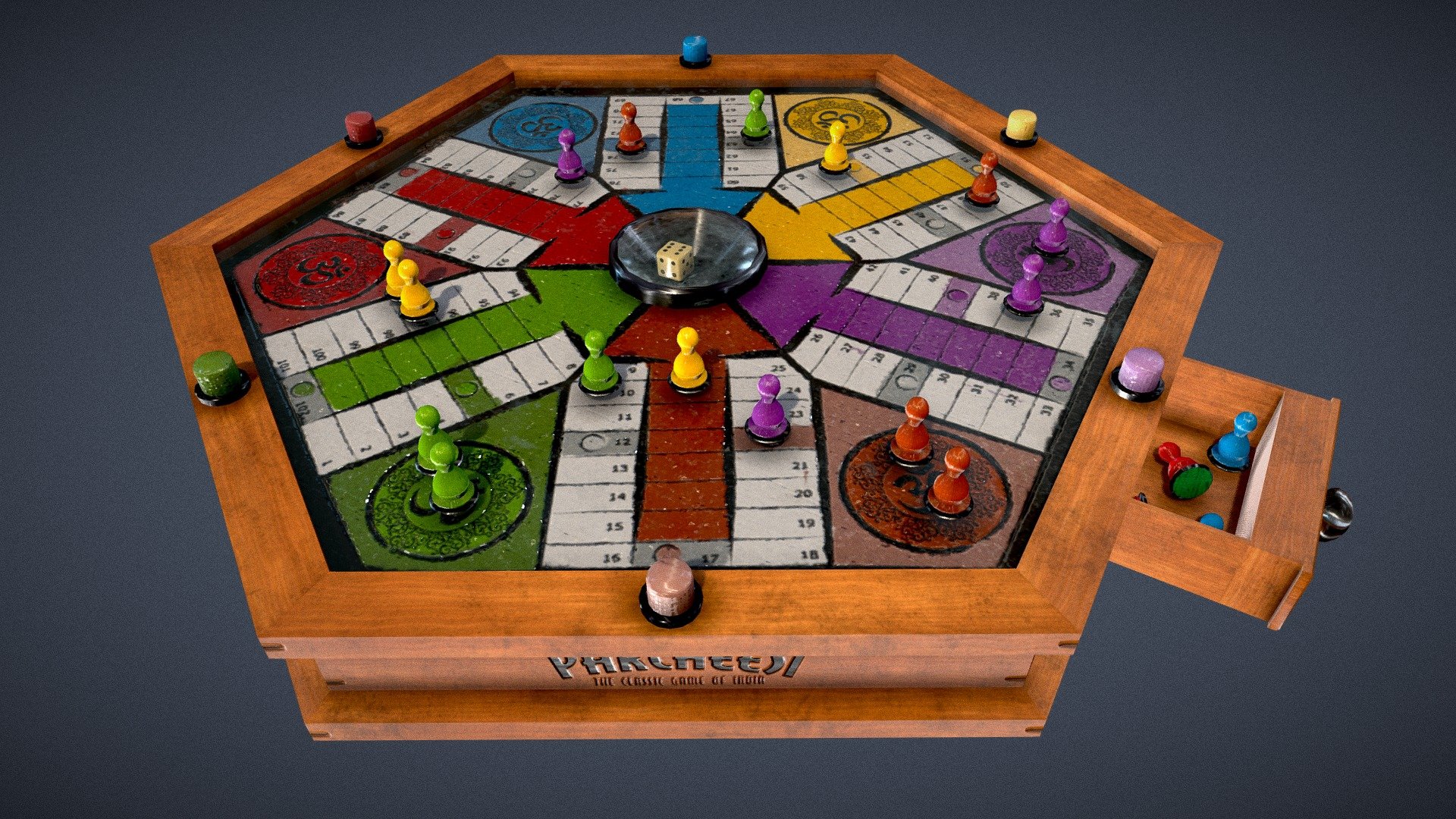 Indian Parcheesi - 3D model by Korax254 (@Tonifo254) [07757f2] - Sketchfab