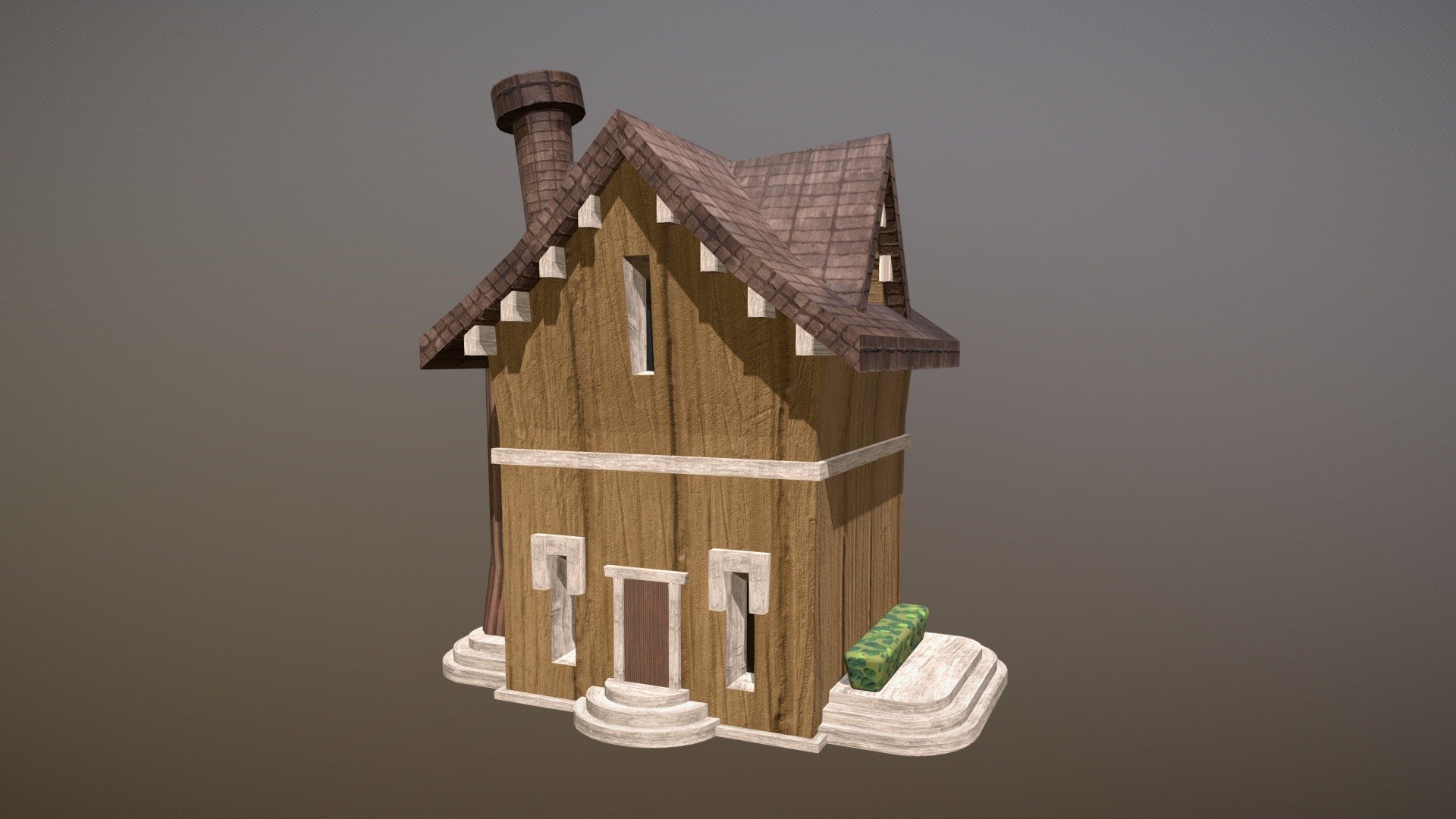 Basic House - Download Free 3D model by kris vidotto (@kvidotto ...