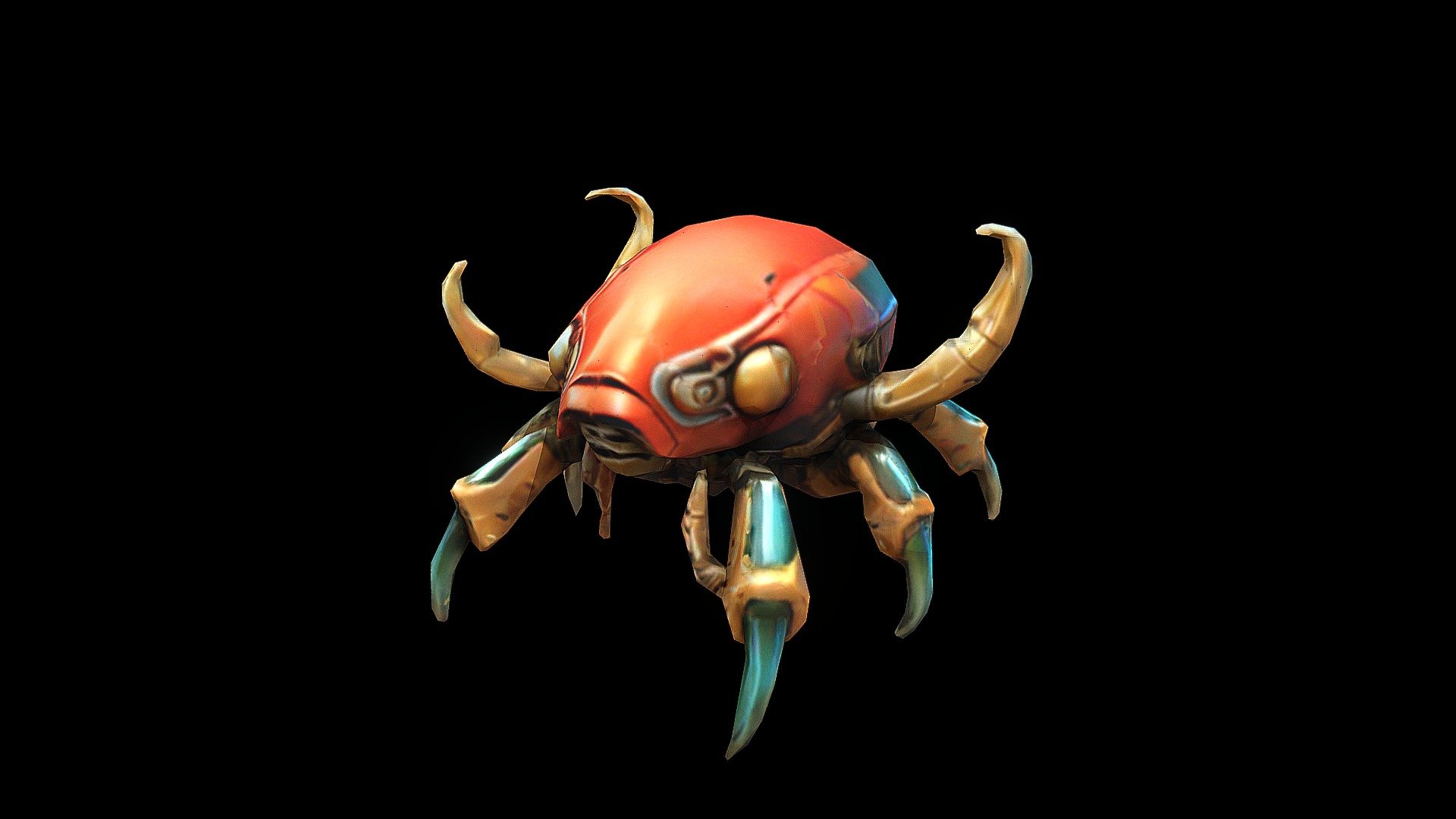 a cartoon illustration of a robotic bug with - Download Free 3D model ...