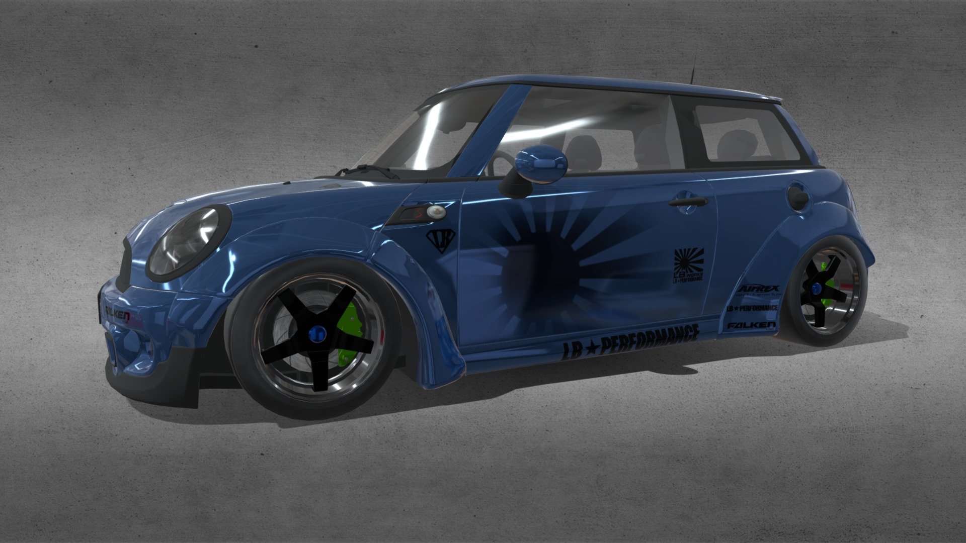 MINI COOPER LB PERFORMANCE - Download Free 3D model by All-Wide ...