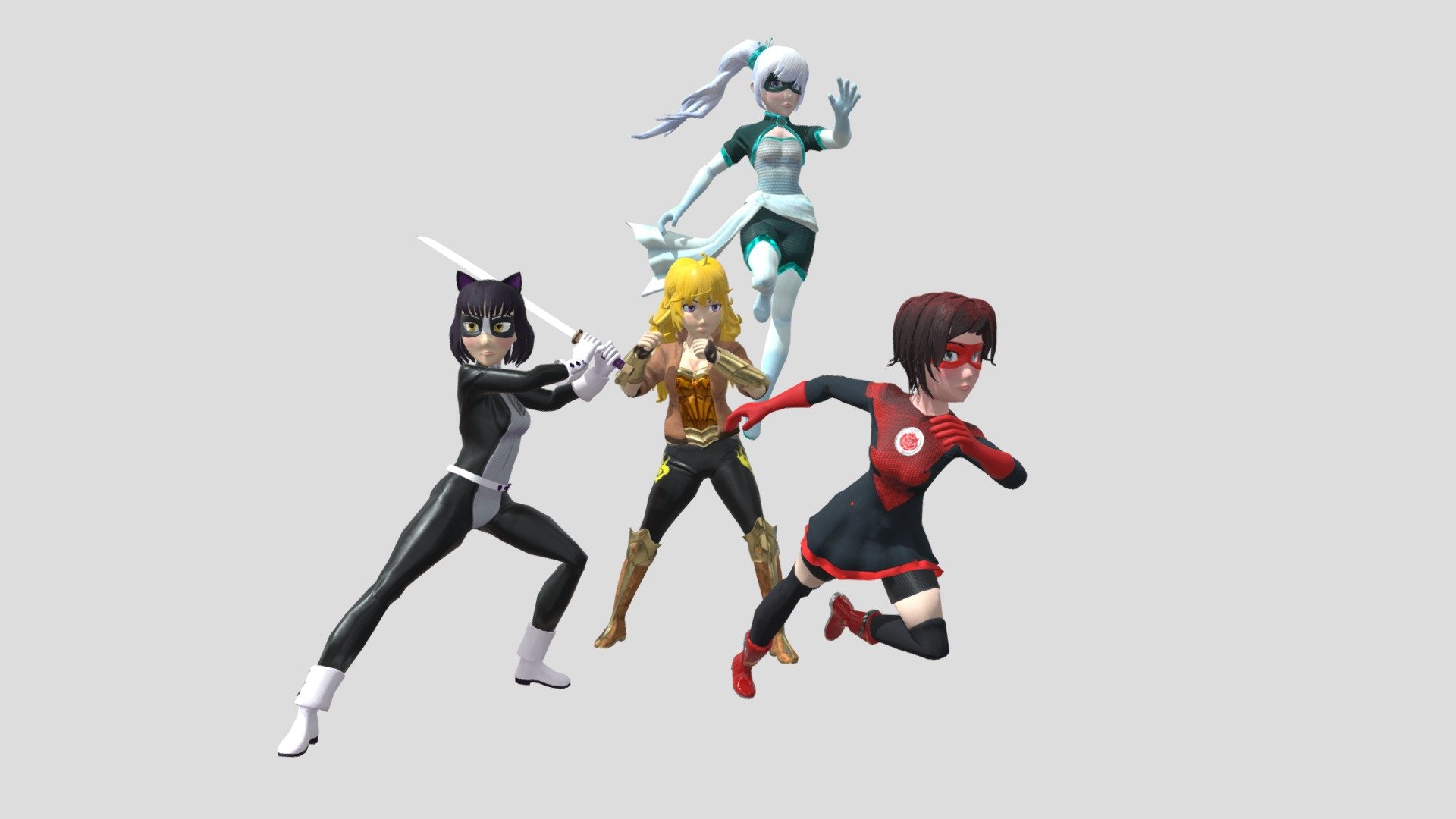 RWBY / JLA Inverted - 3D model by SamAlbro [0776568] - Sketchfab