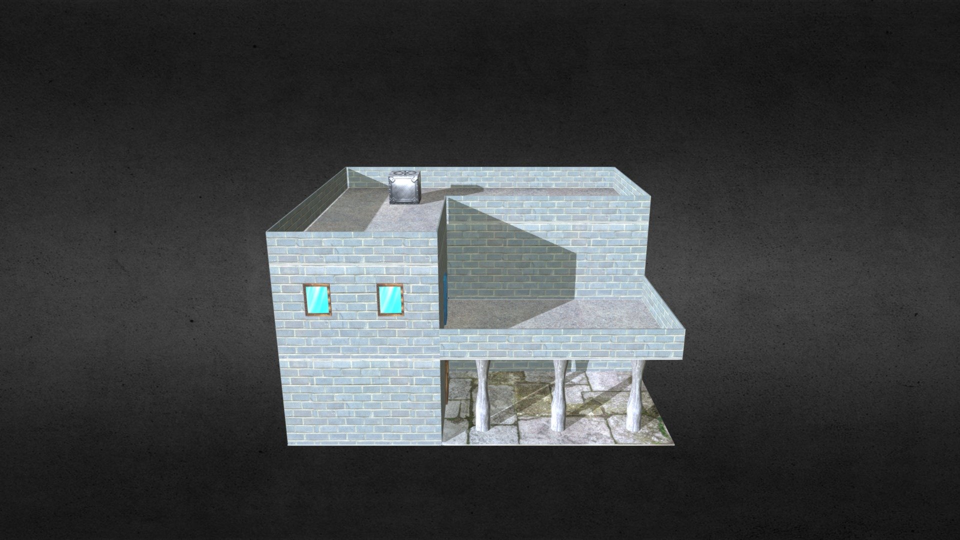 Destructable House - 3D model by BrockP [07769ec] - Sketchfab