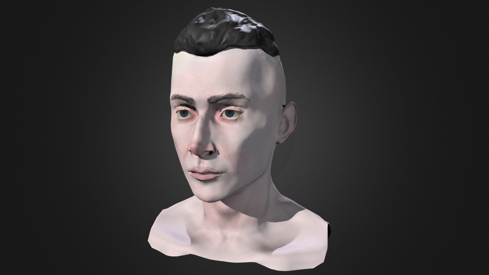 Portrait- Higher Poly - 5142 Poly - 10204 Tris - 3D model by Toby ...