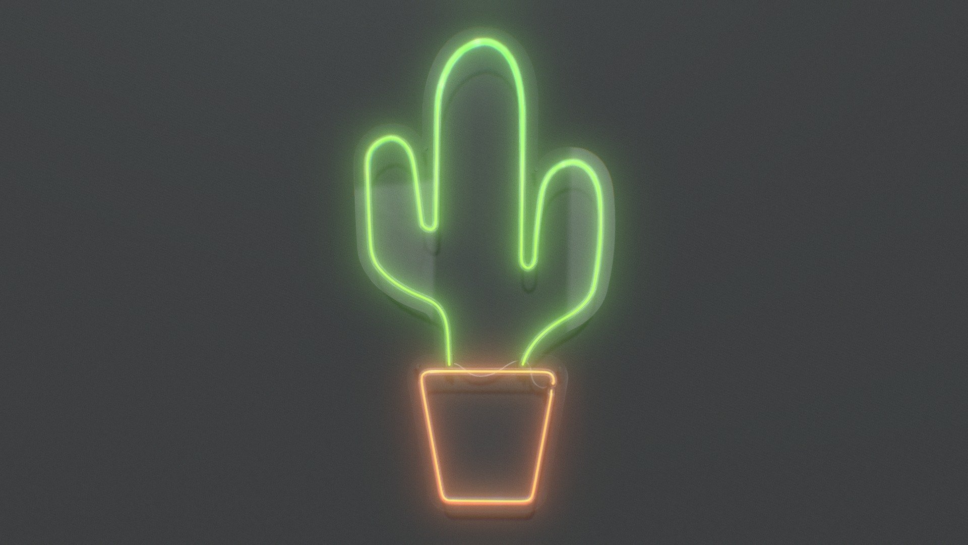 Cactus - Neon Sign - Buy Royalty Free 3D model by NEONPLEX [077aa96 ...