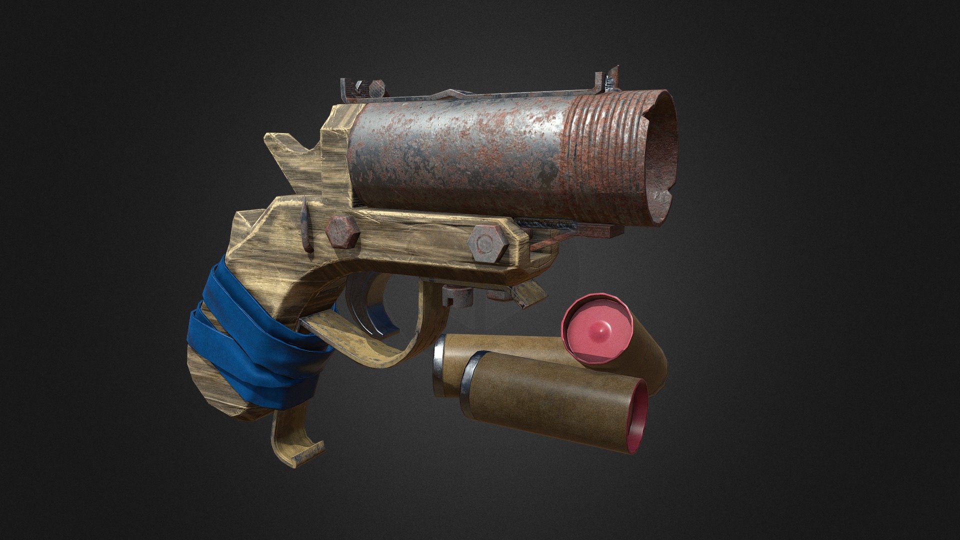 signal pistol - 3D model by SeferotR [077afdf] - Sketchfab