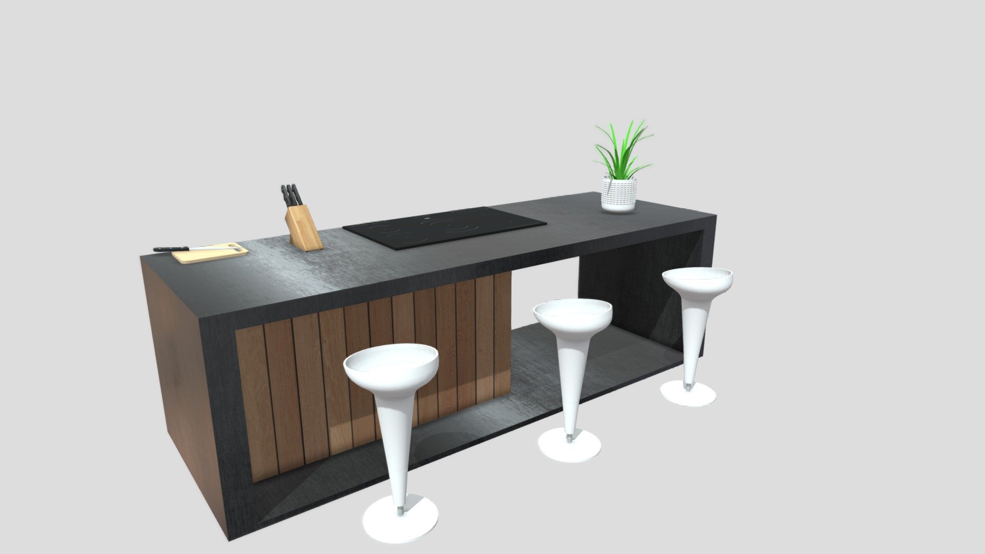 KITCHEN ISLAND - 3D model by Sigalk0 [077bd51] - Sketchfab