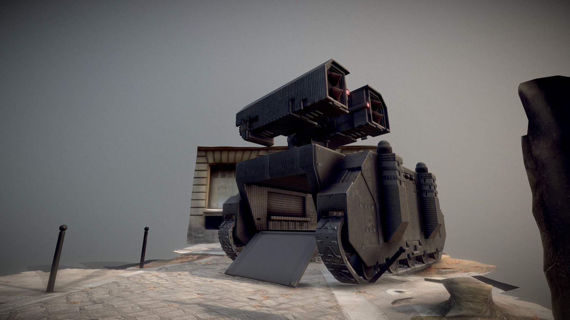 ARAGO-TANK - 3D model by traitcreatif [077c10e] - Sketchfab