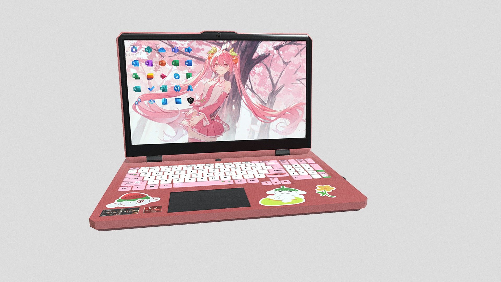 Cute_laptop_model - 3D model by After_Dark [077e502] - Sketchfab