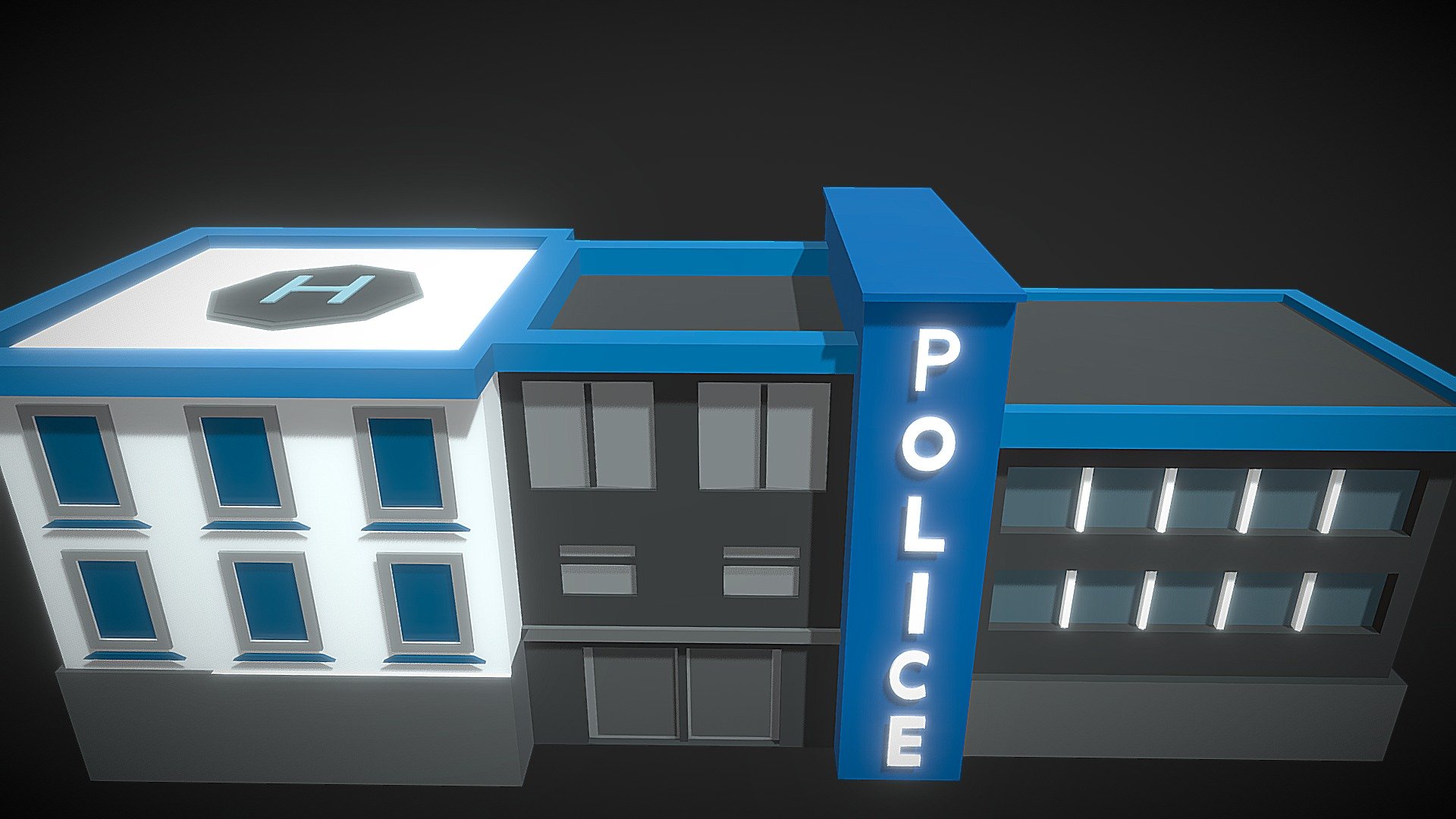Police Station - 3D model by Abdo246 (@AbdoS264) [077ffa0] - Sketchfab