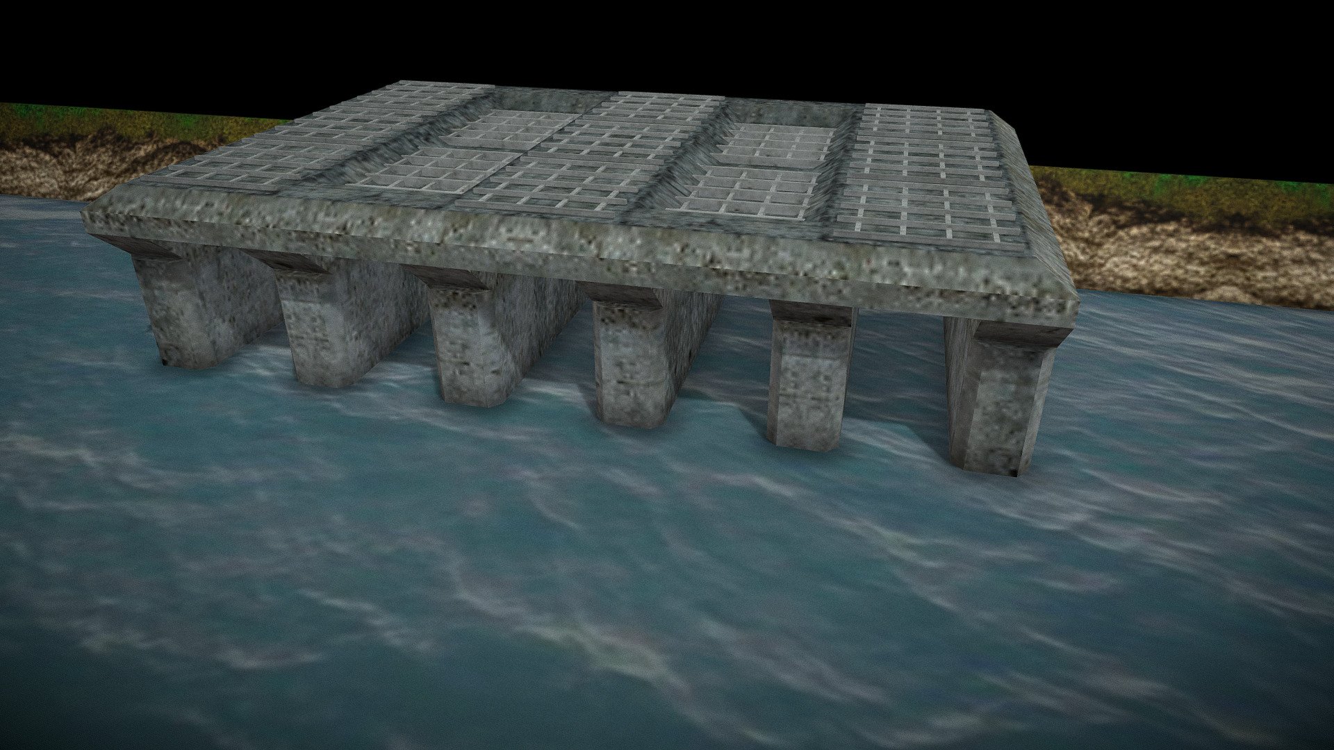 U-Boot-Bunker ww2 (low poly) - Download Free 3D model by Götz von ...