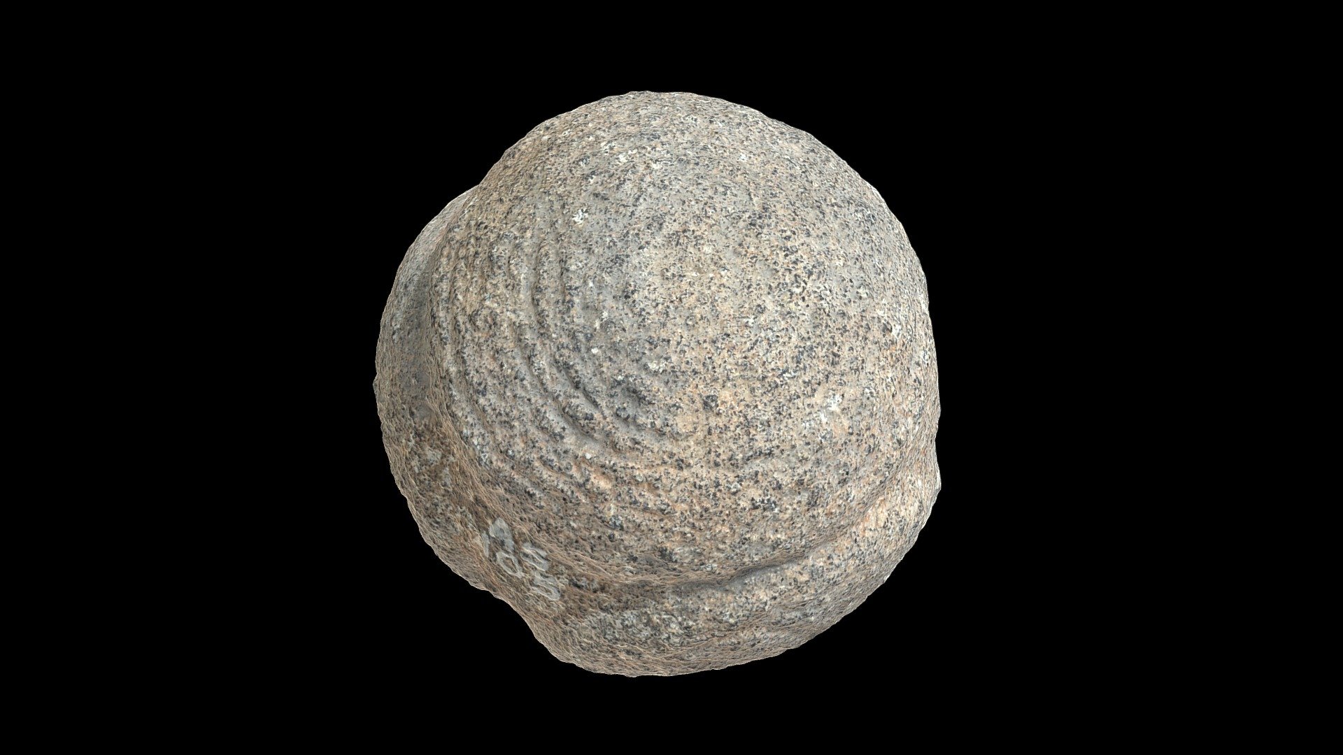 Decorated carved stone ball, Aberdeenshire - 3D model by National ...