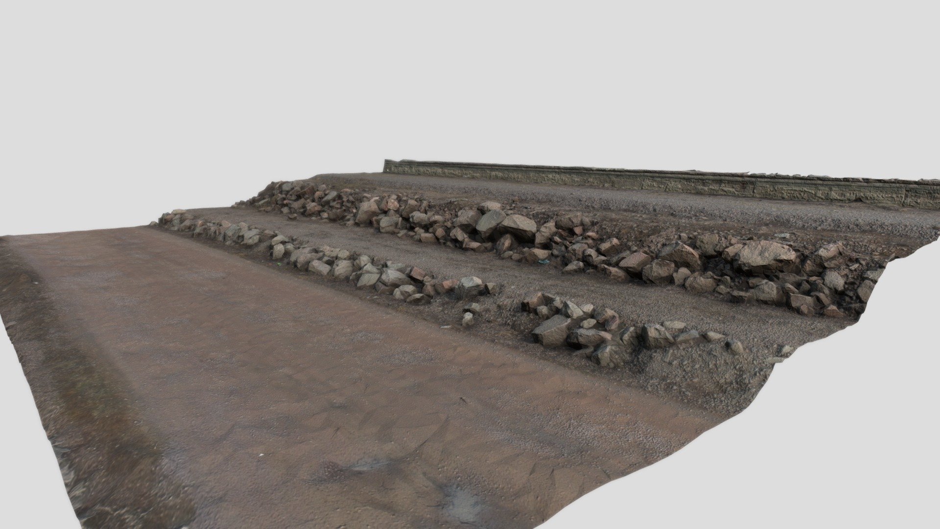 Rocky Slope with road - Download Free 3D model by Zende [078676f ...