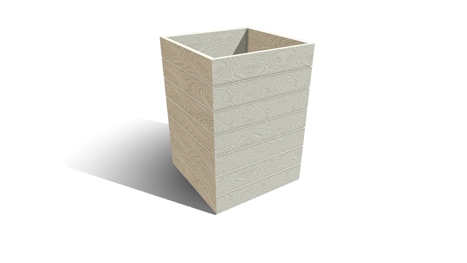 Modofire Aspen Square Tall Planter Box - 3D model by kirkfowler ...