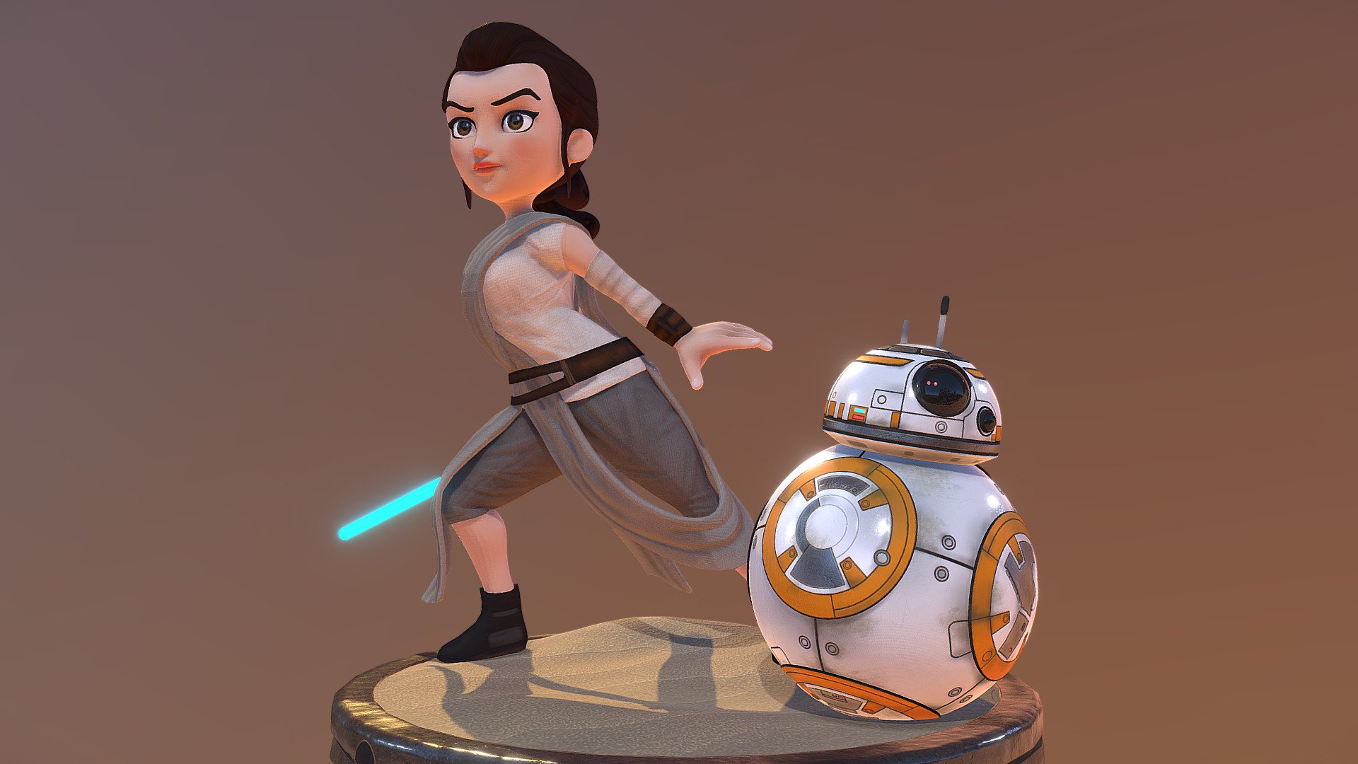 Rey & BB-8 - Buy Royalty Free 3D model by Anderson Barges (@evilschool ...