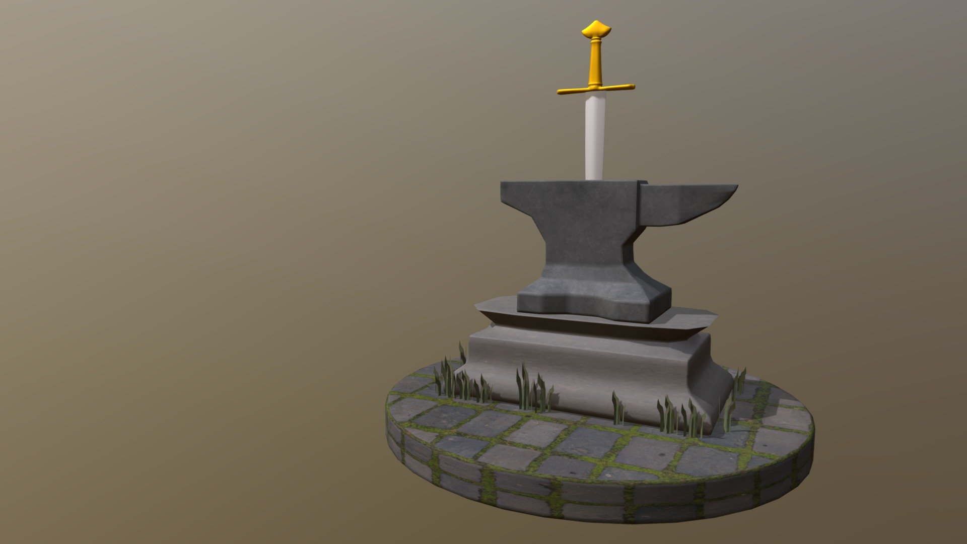 Sword in the Stone - 3D model by Tommy Le (@tdl556) [078a215] - Sketchfab