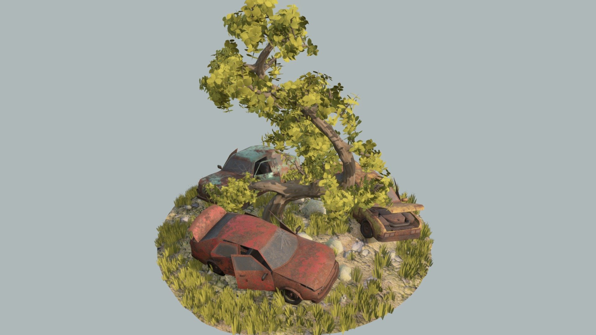 Abandoned Cars - 3D model by Crazy_8 (@korboleevd) [078b635] - Sketchfab