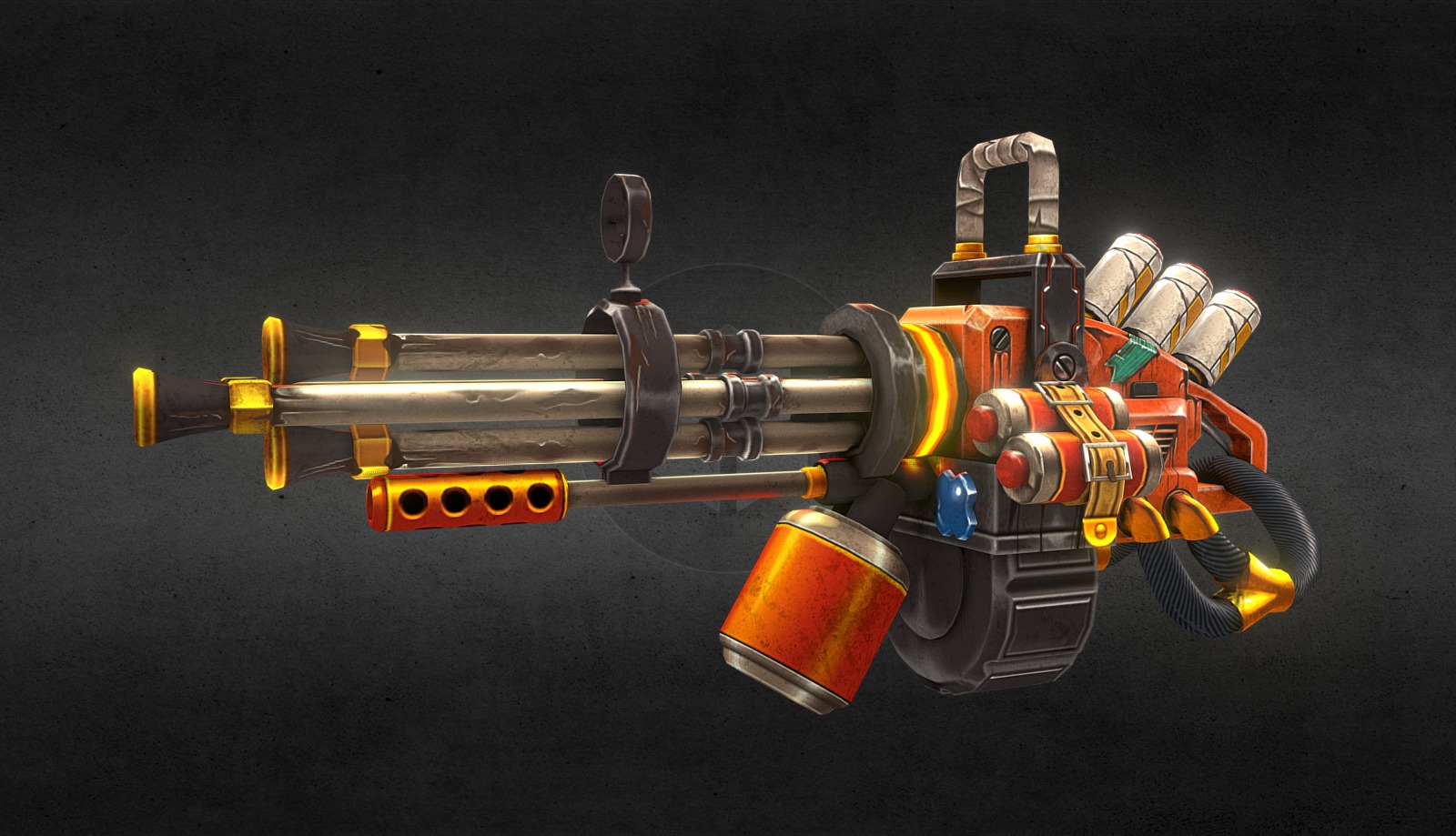 Minigun WIP - 3D model by Binho Jeong (@binhoj) [078b6b8] - Sketchfab