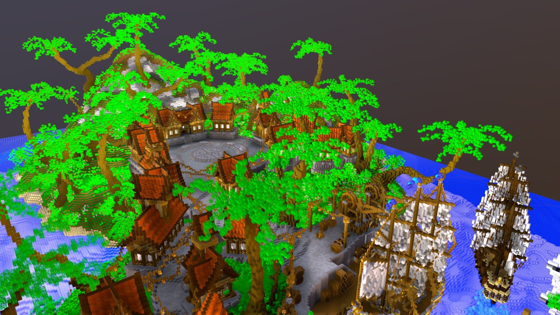 Town Island Spawn - 3D model by Kuul (@kuuls) [0790243] - Sketchfab