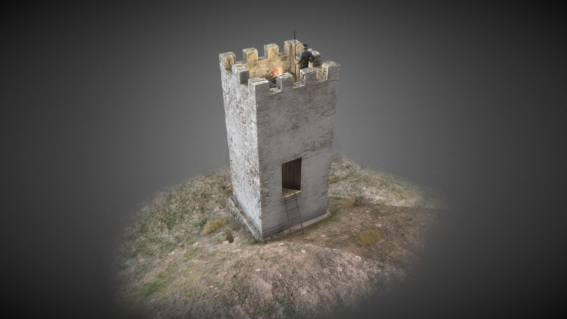 Atalaya islámica de Plaza de Oriente (Madrid) - 3D model by FUNCI ...
