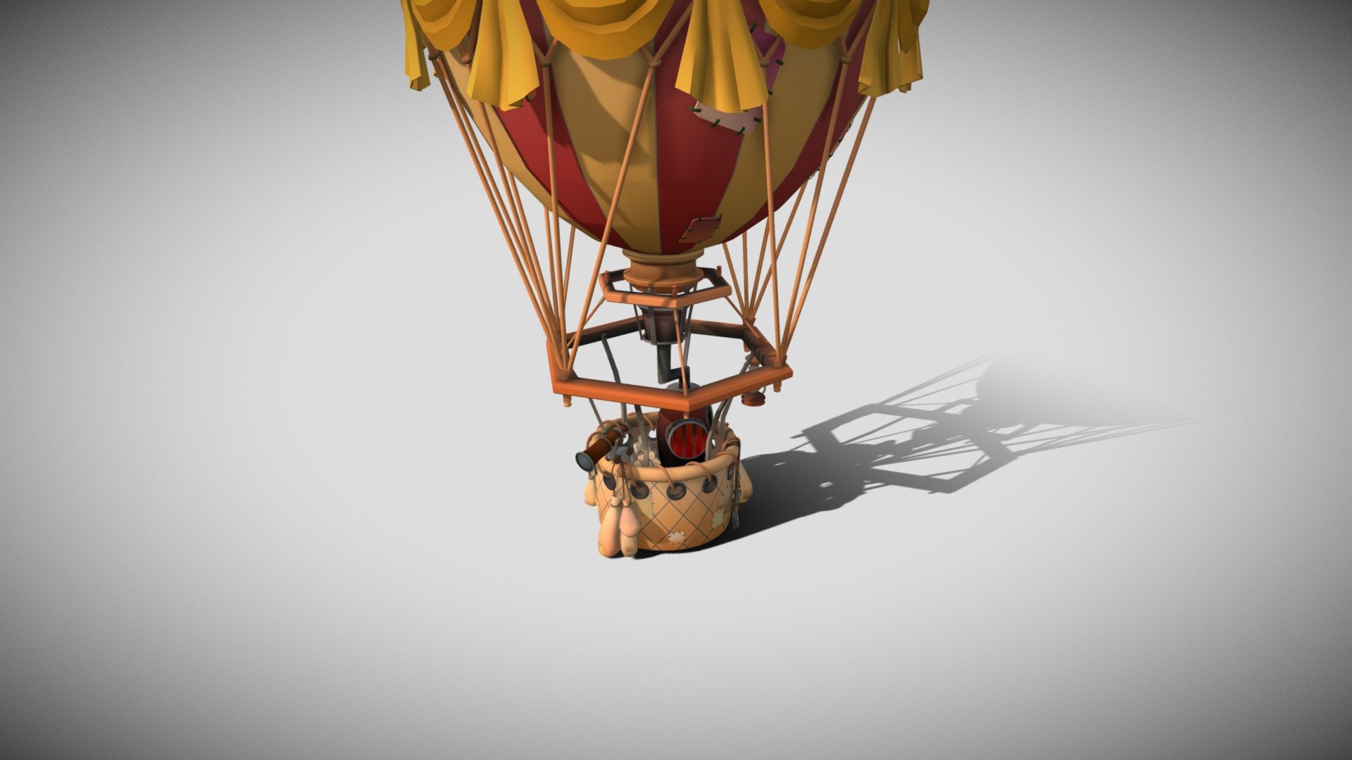 Hot Air Balloon - Download Free 3D model by Anton Krupnov (@Anton ...