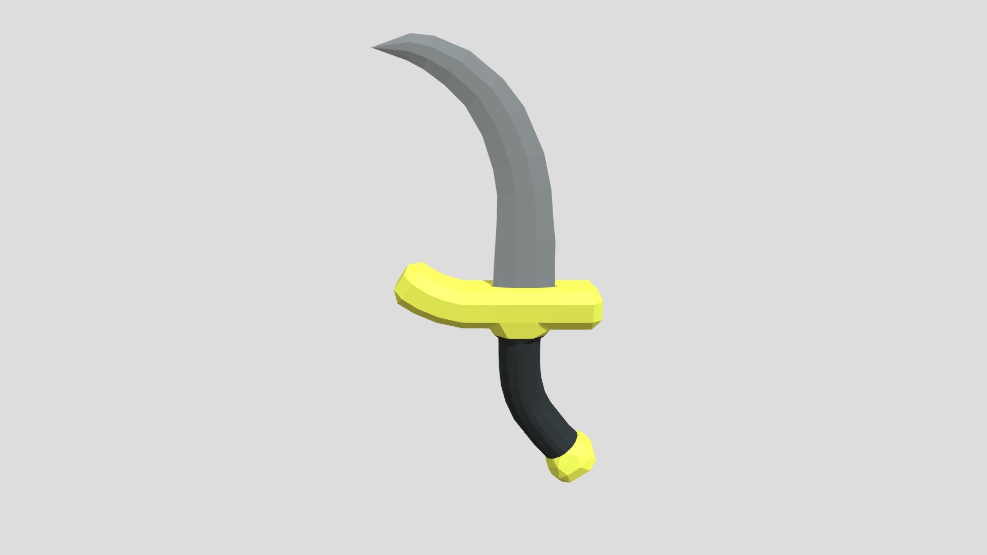Curved blade - Download Free 3D model by jonathan.jay [07969a0] - Sketchfab