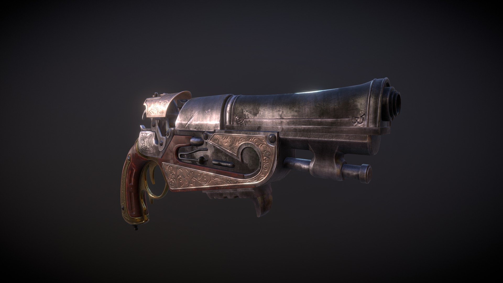 Classic Firearm - 3D model by KoloboArt [079917a] - Sketchfab