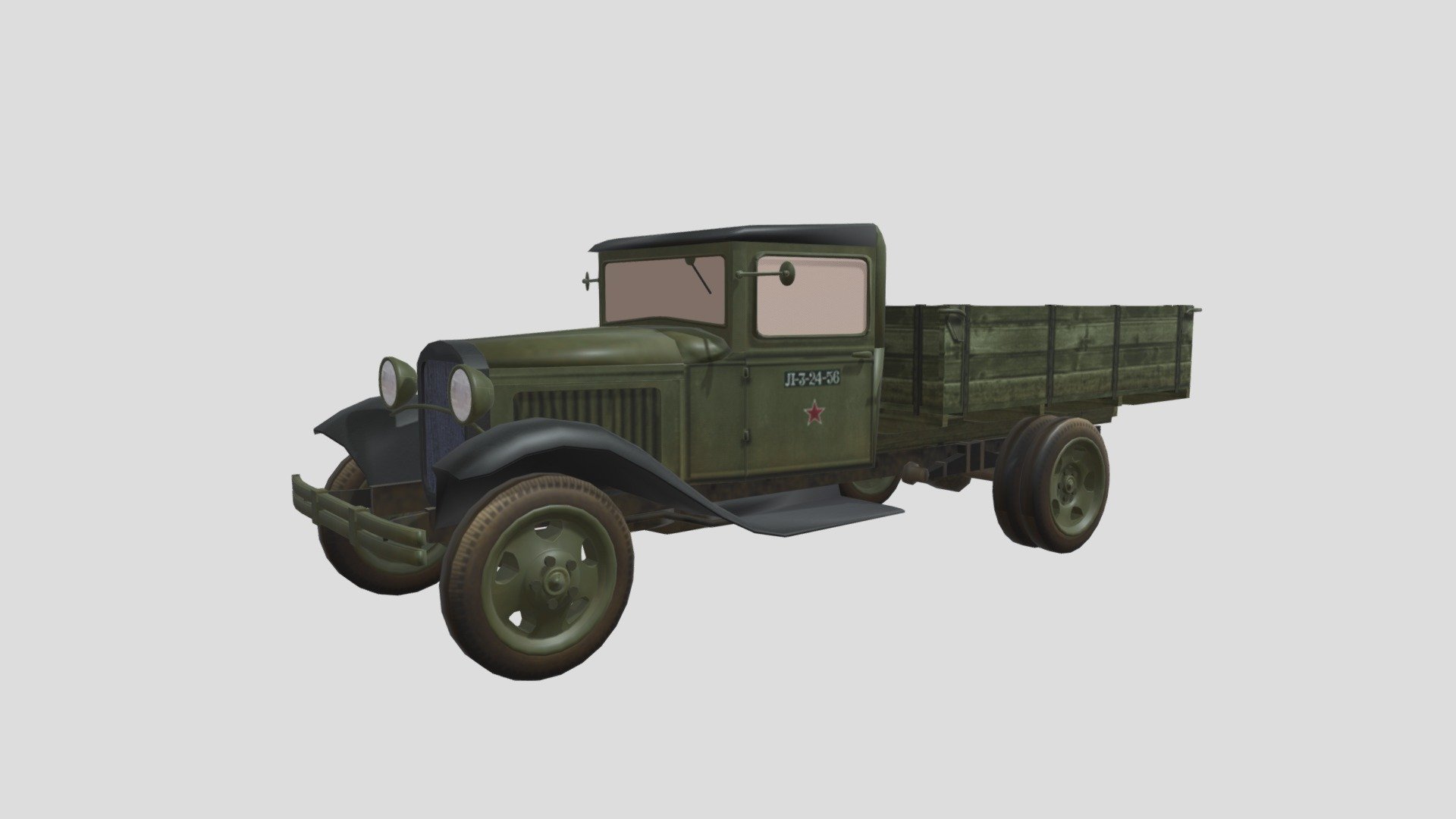 Gaz AA - 3D model by Len (@Grach_1) [079c703] - Sketchfab