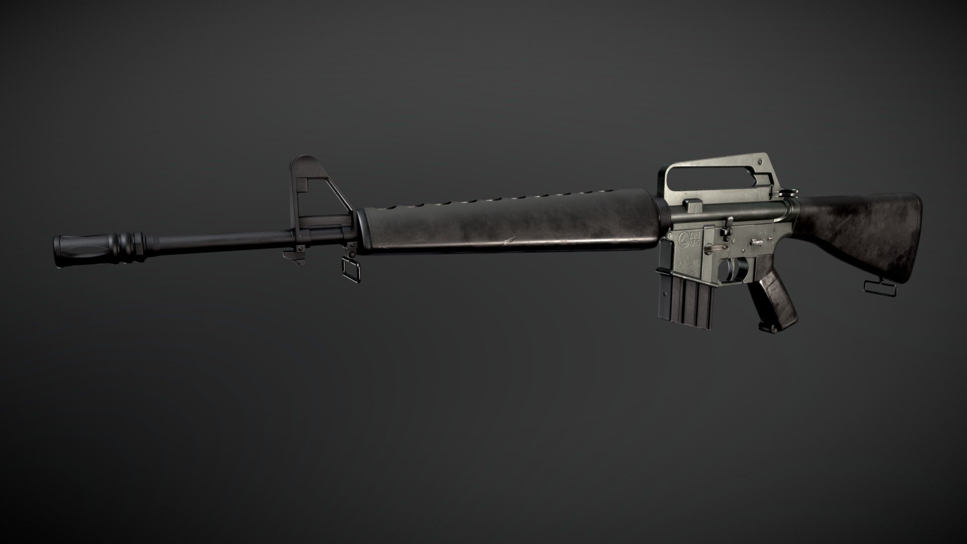 M16A1 - 3D model by Maksim (@Praivy) [079e841] - Sketchfab