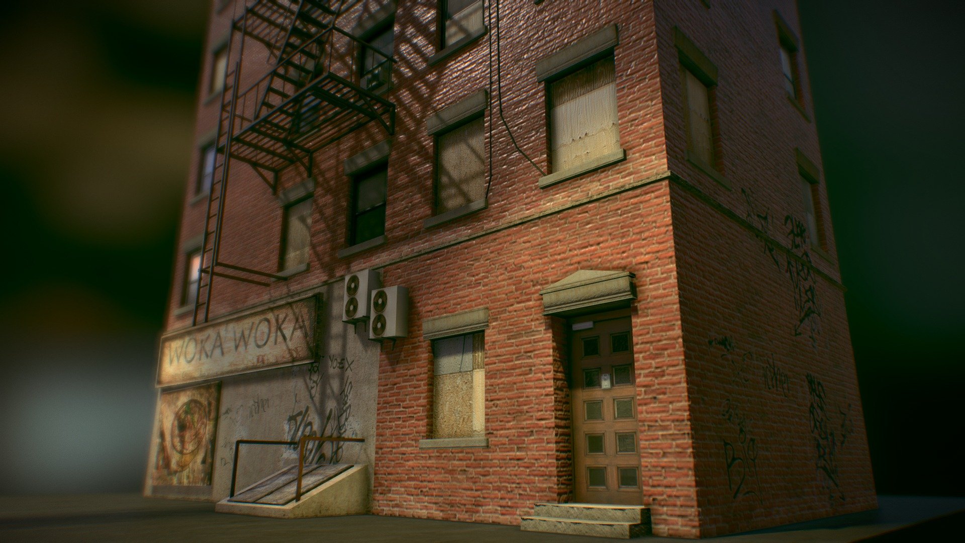 Old City Building - Download Free 3D model by Steve Morrison (@stevemm ...