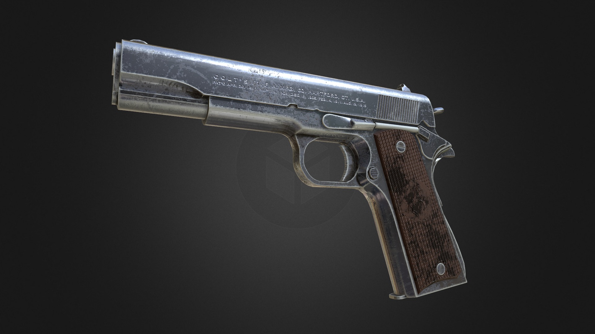 M1911 A1 textured - 3D model by MAMartinez3 [07a1532] - Sketchfab