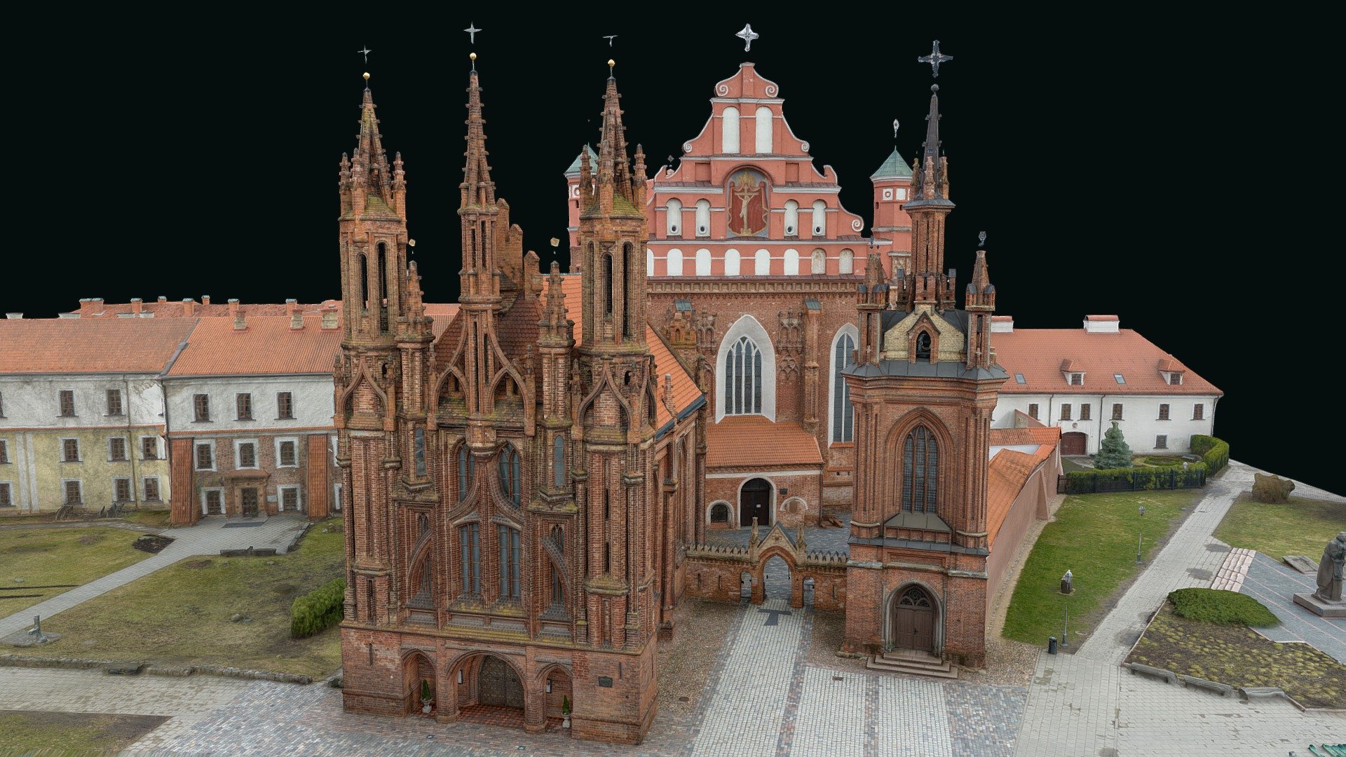 Churches of St.Anne & St.Francis and St.Bernard - 3D model by Saulius ...
