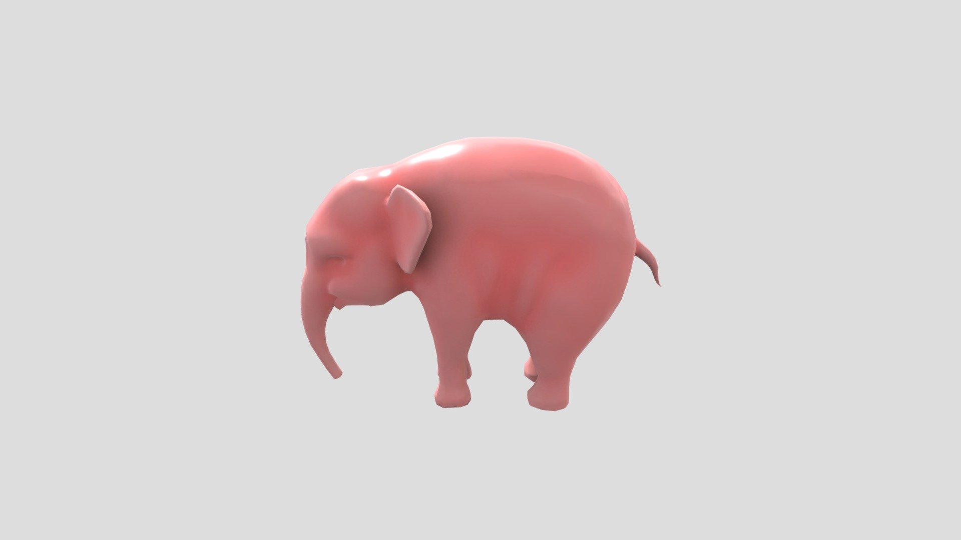 Pink elephant - Download Free 3D model by bunnypew [07a2dea] - Sketchfab