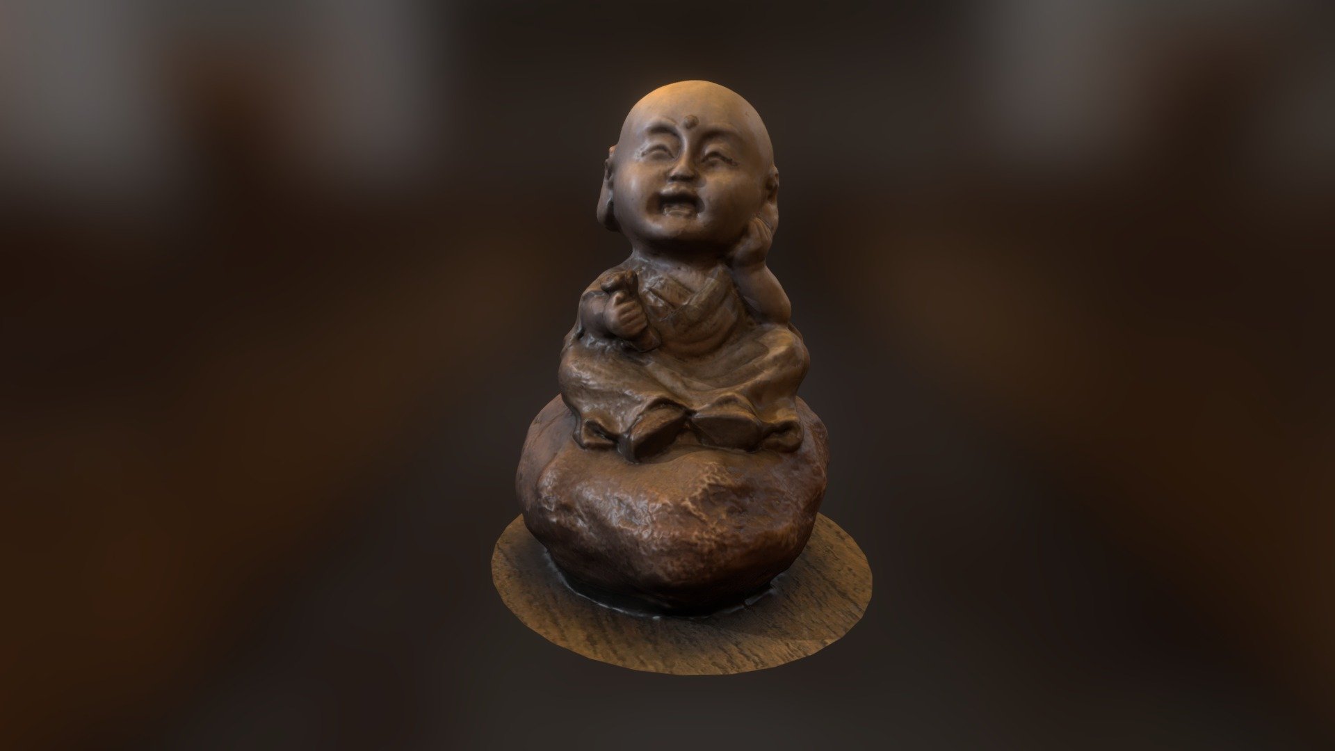 Pebble Monk Raw Scan - 3D model by PavanRzx [07a3d45] - Sketchfab