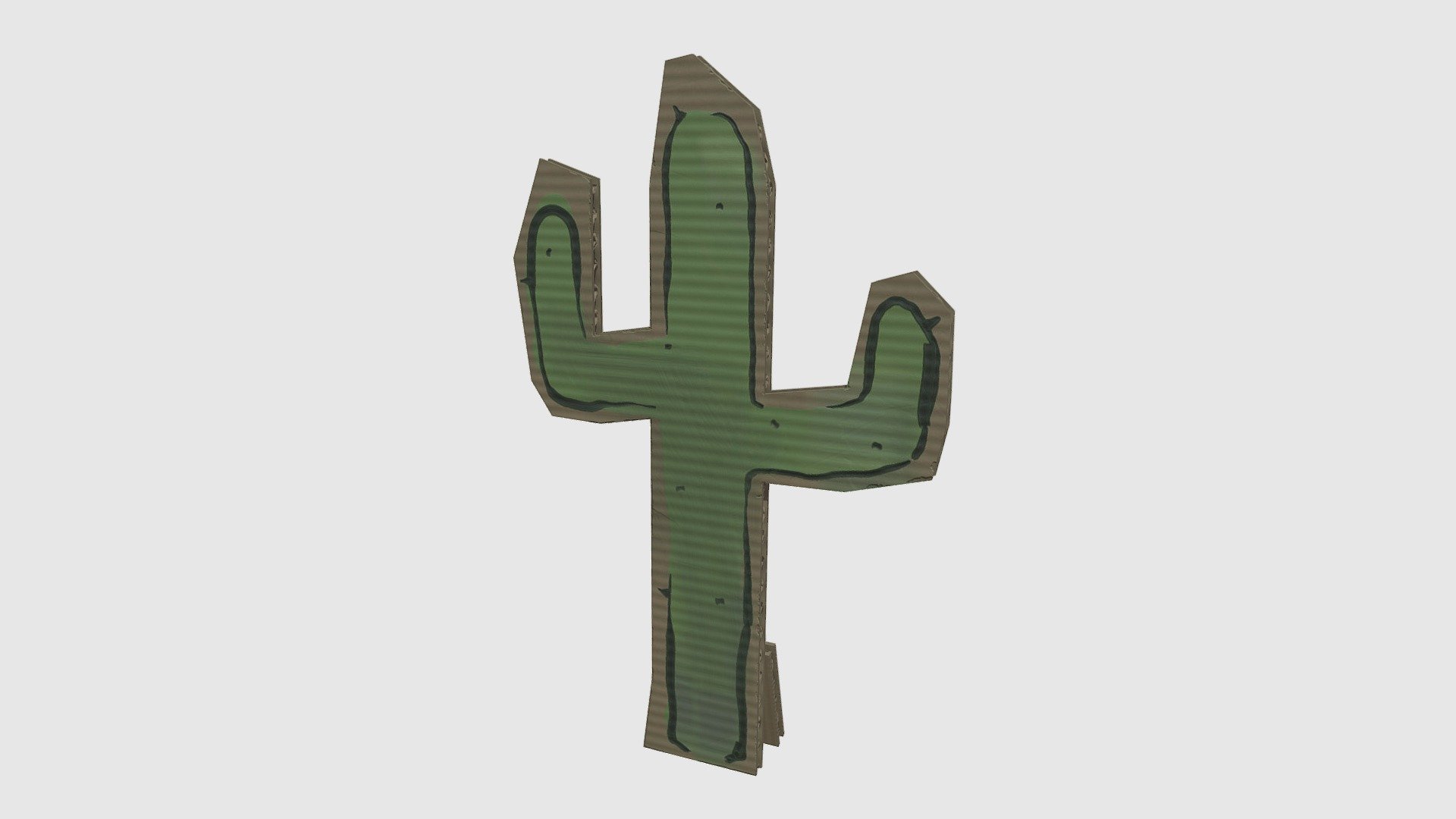 Cardboard Cactus - Download Free 3D model by Rachel Barner ...