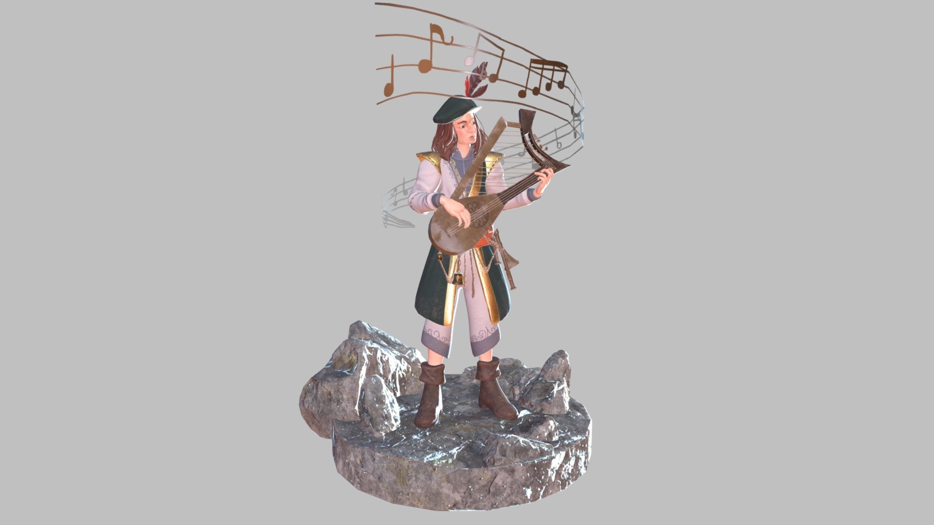 Bard (Posed) - Download Free 3D model by NyanDiaCat [07a491e] - Sketchfab