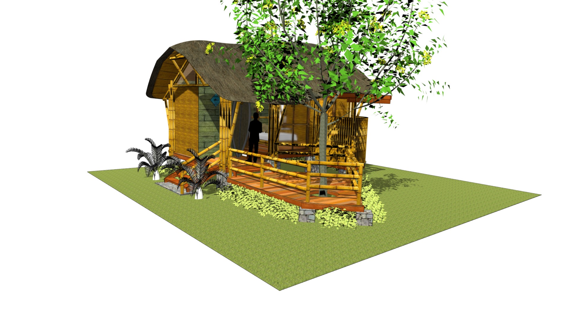 Bamboo Cabin 03 - 3D model by arq_gcgt [07a4acc] - Sketchfab