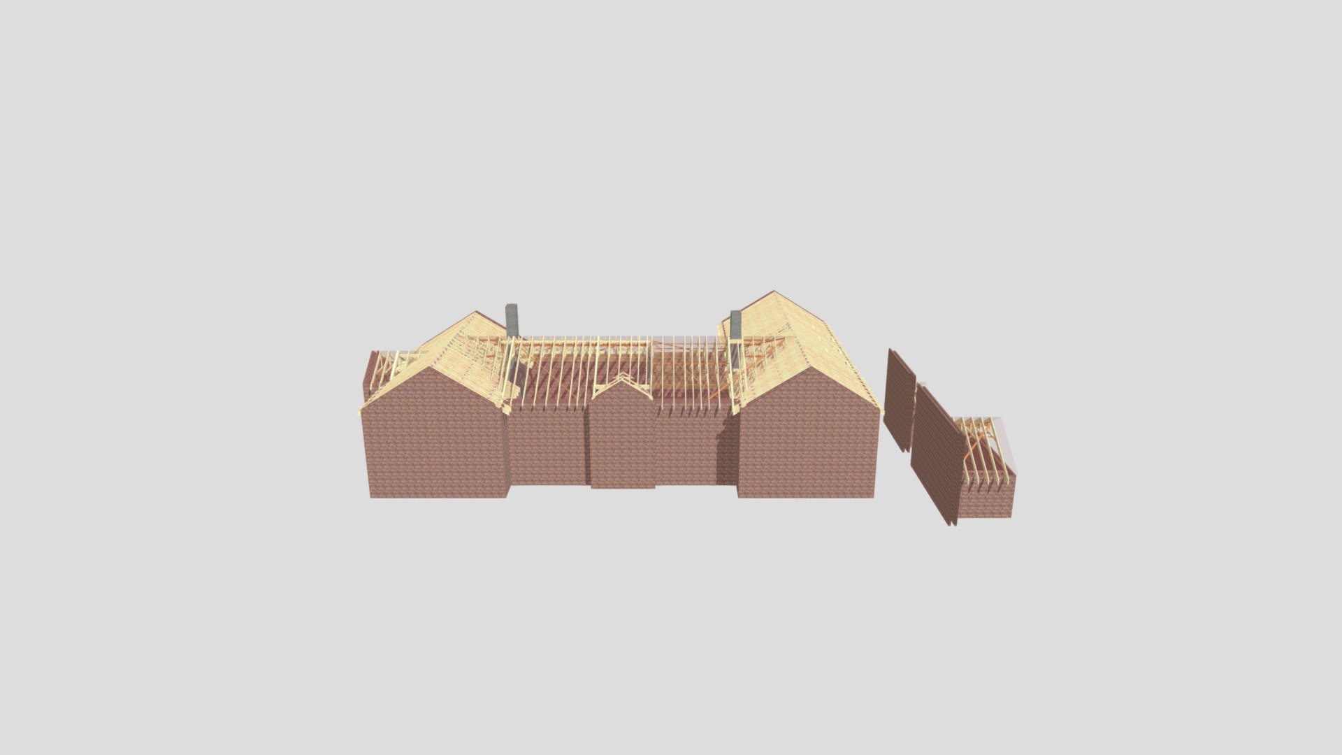 Large Detached House - 3D model by stevej262 [07a52b7] - Sketchfab