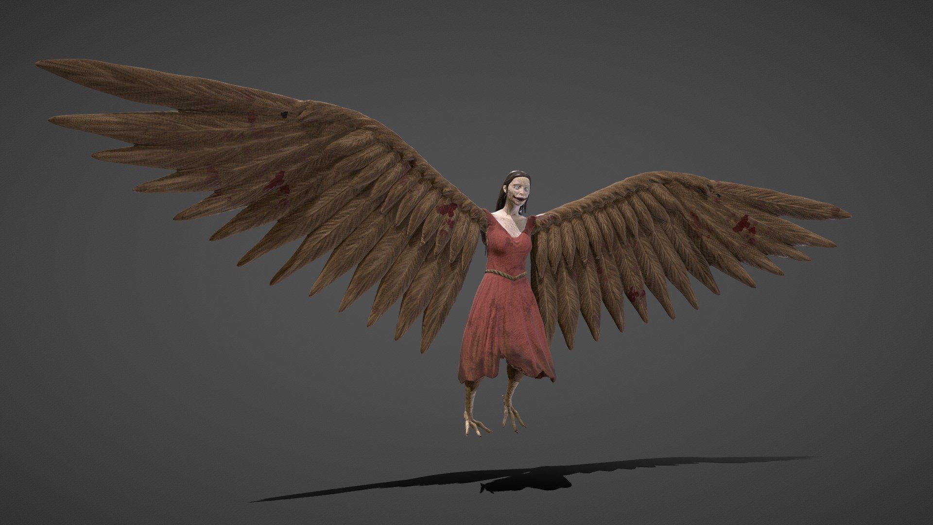 Harpy - posed - Download Free 3D model by Ellisiv [07a5cd5] - Sketchfab