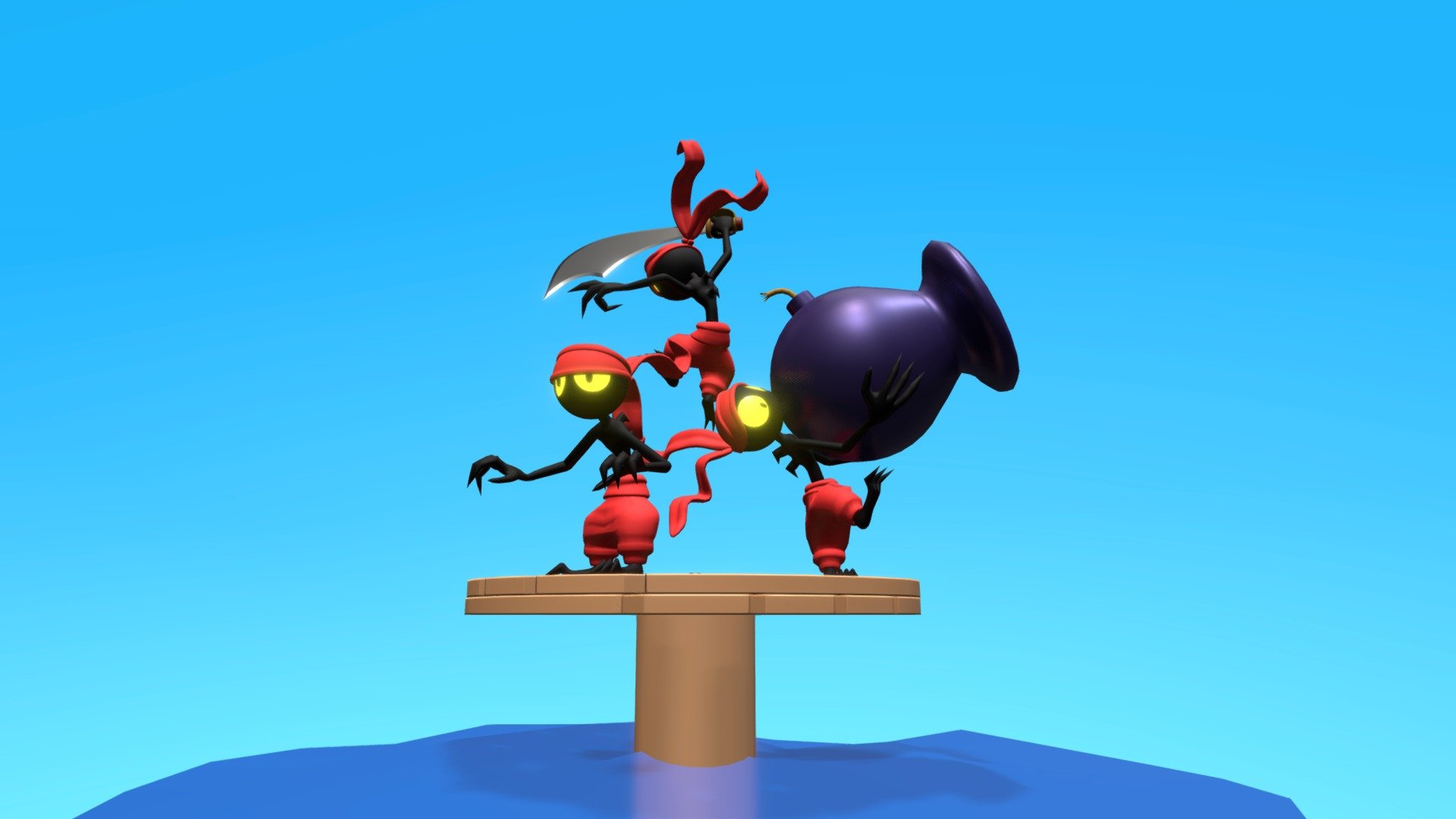 Tinkerbat Group - 3D model by Jared64 [07a5d3f] - Sketchfab