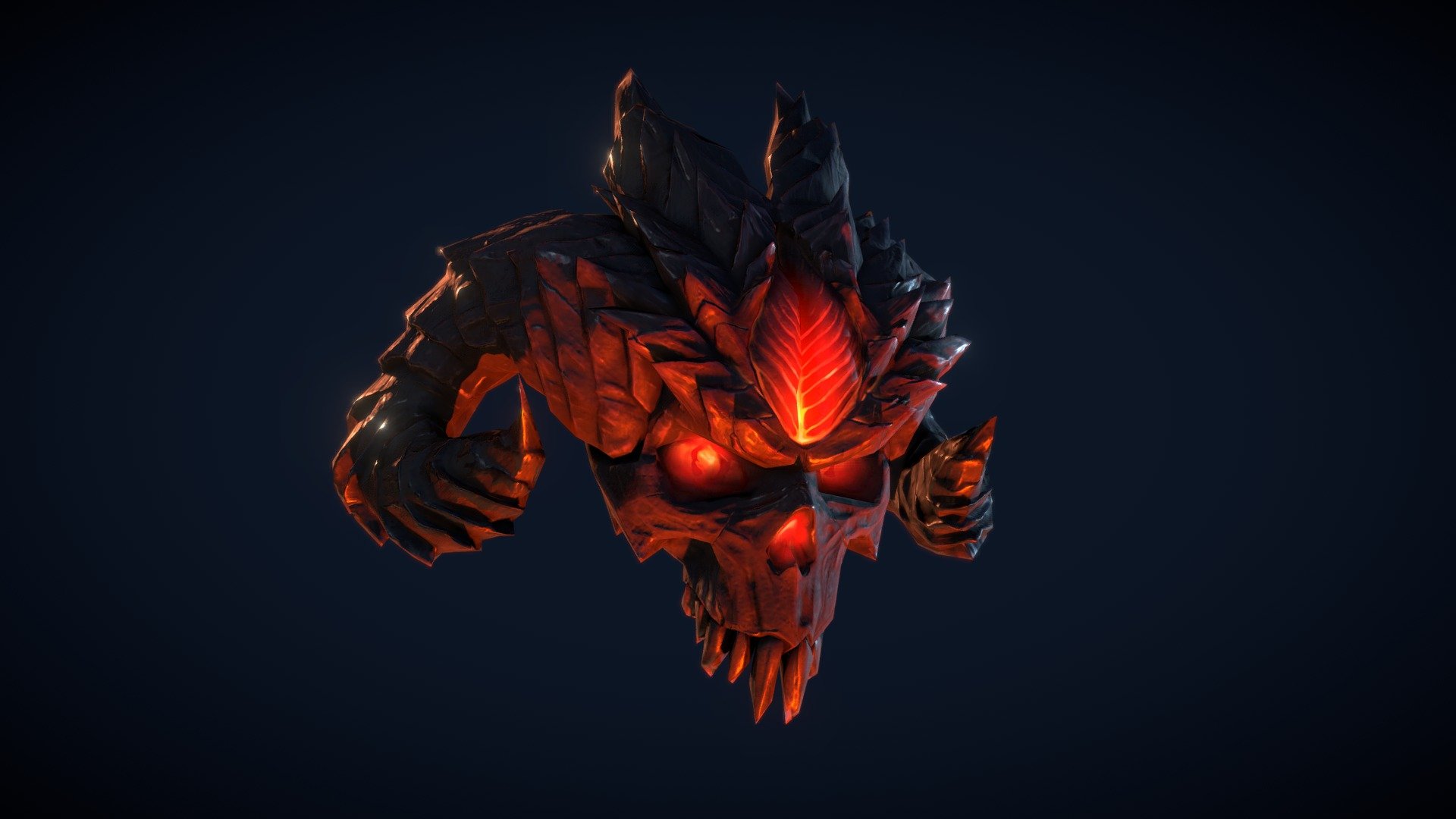 Diablo Skull - 3D model by Etienne Beschet (@etienne.beschet) [07a64ed ...