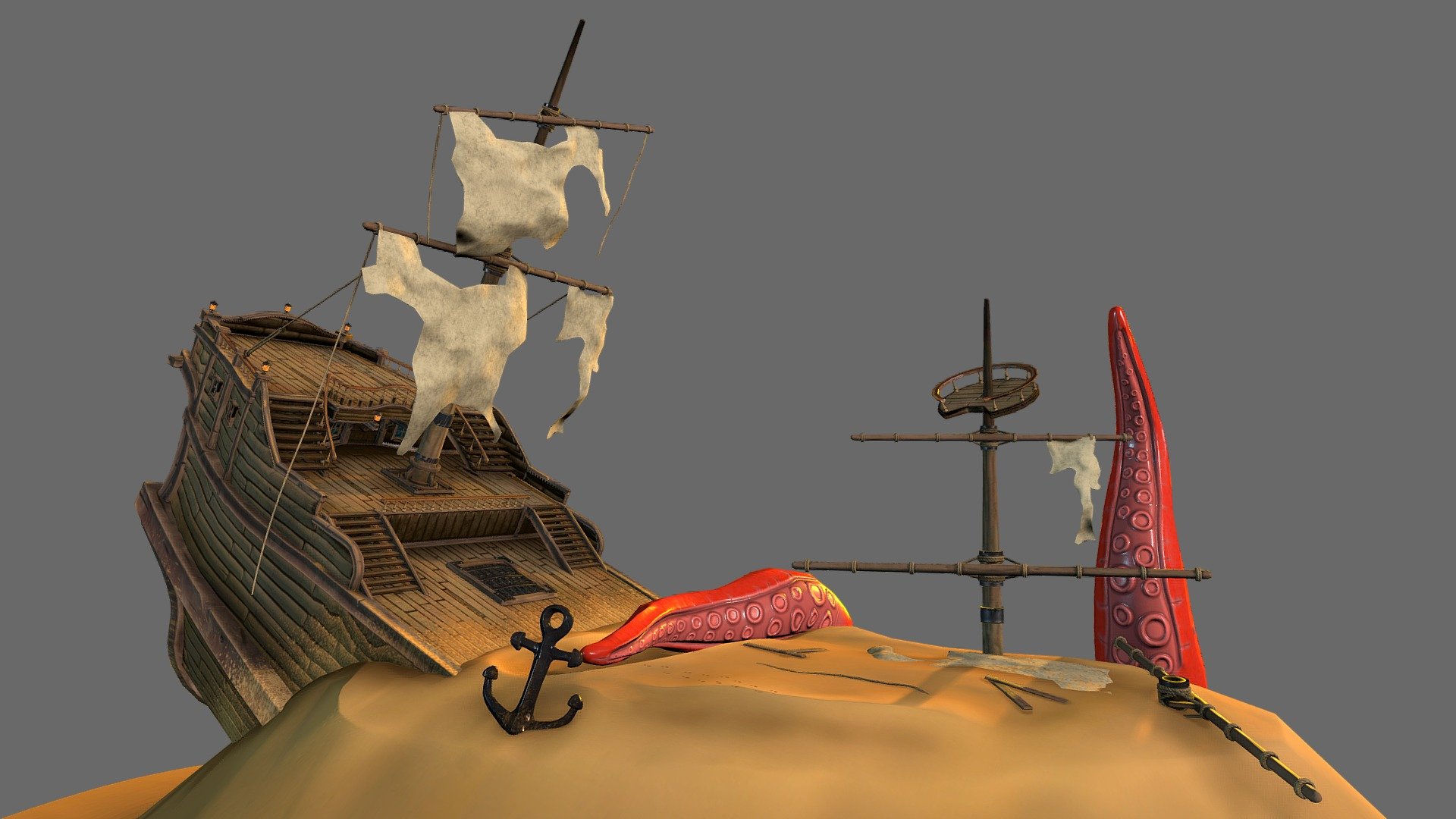 Naval Turmoil Diorama - 3D model by RyanDavies99 [07a7d47] - Sketchfab
