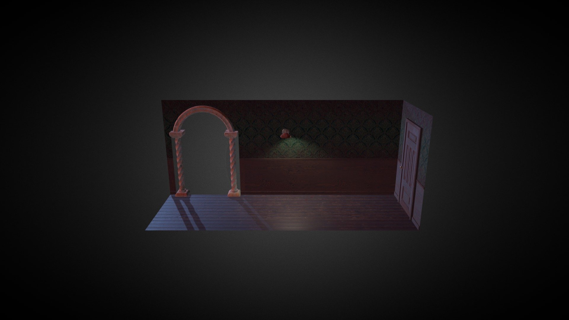 Haunted Hallway - 3D model by cseldyn [07a8540] - Sketchfab
