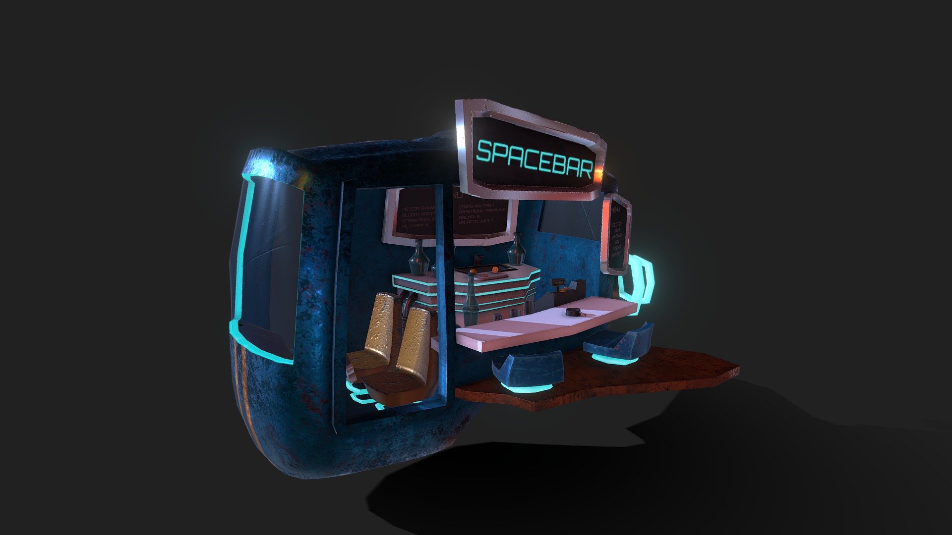 Sci-Fi Spacebar - 3D model by Isabella Lee (@fadedinks) [07ab360 ...